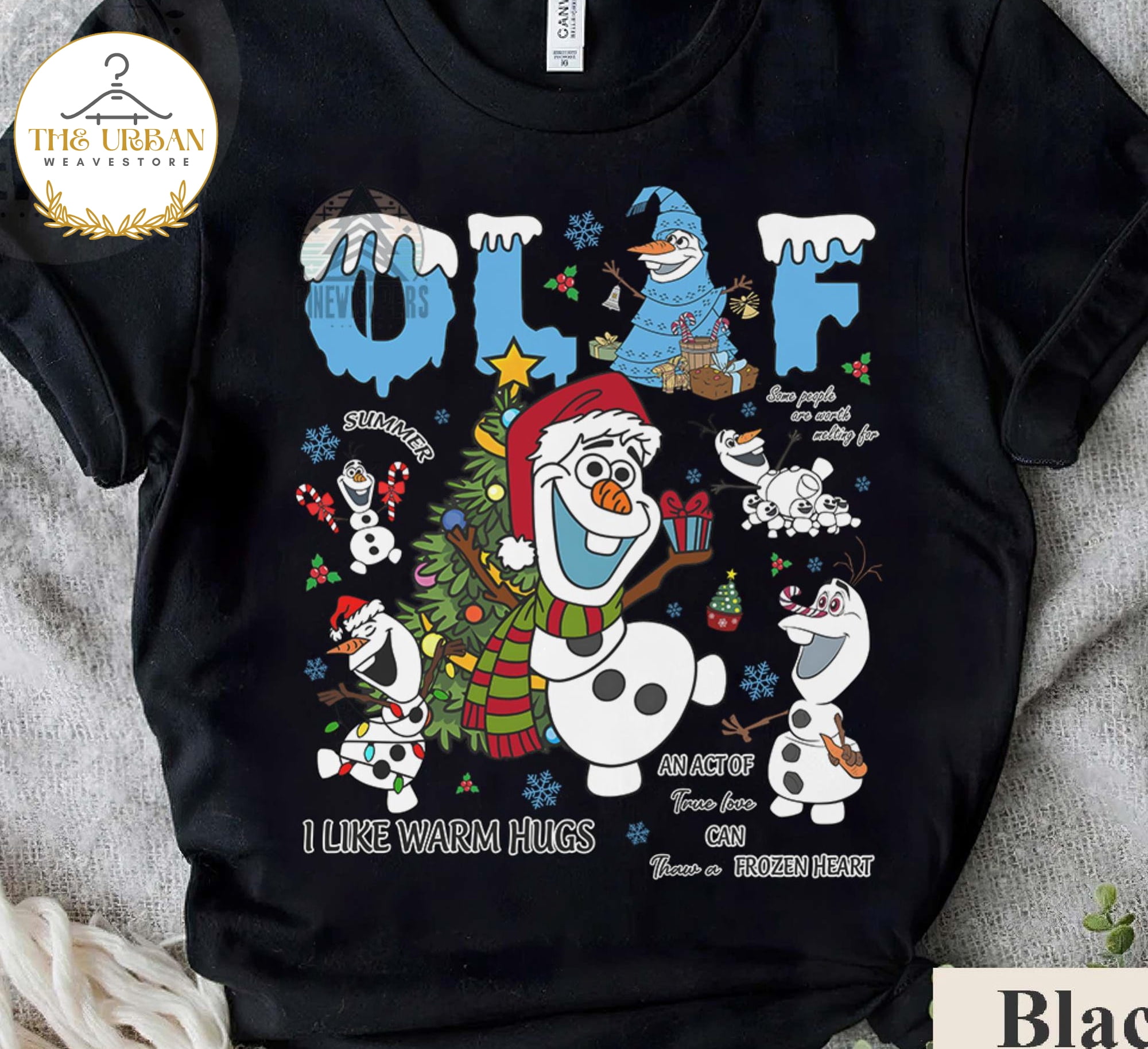 Disney Snowman Olaf Warm Hugs Christmas Shirt Olaf Frozen T-shirt ...