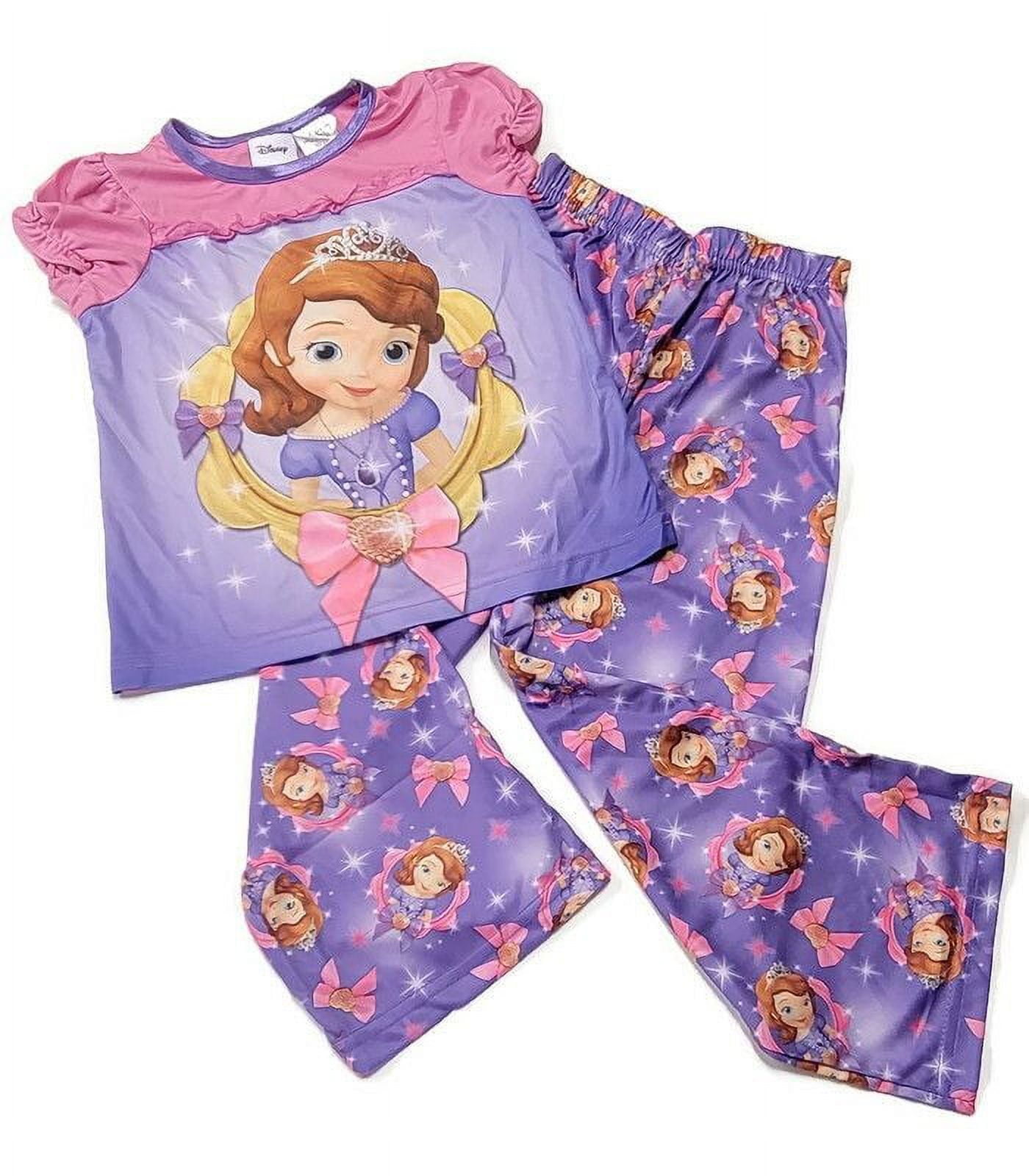 Disney Sofia The First Princess Satin Pajama Set, Size 4T - Walmart.com