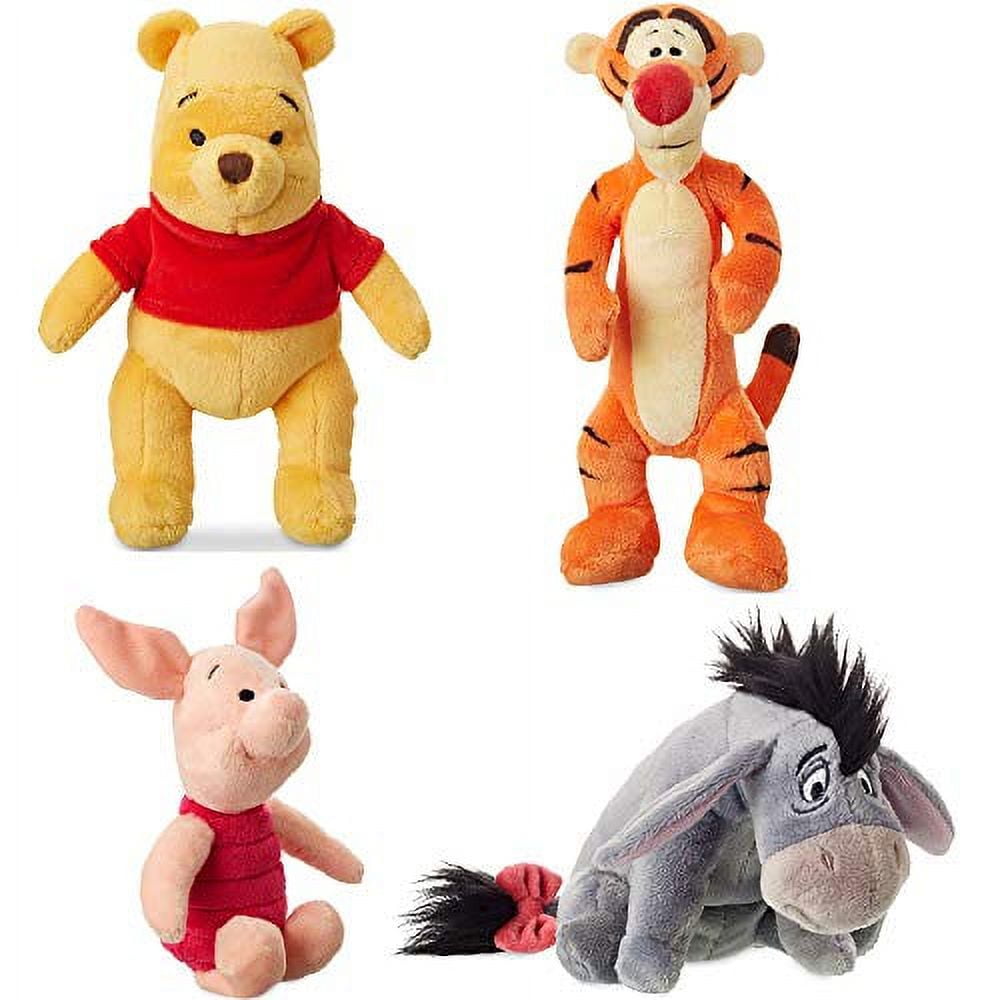 Disney Store Winnie The Pooh Mini Plush Doll Set - Tigger, Eeyore ...