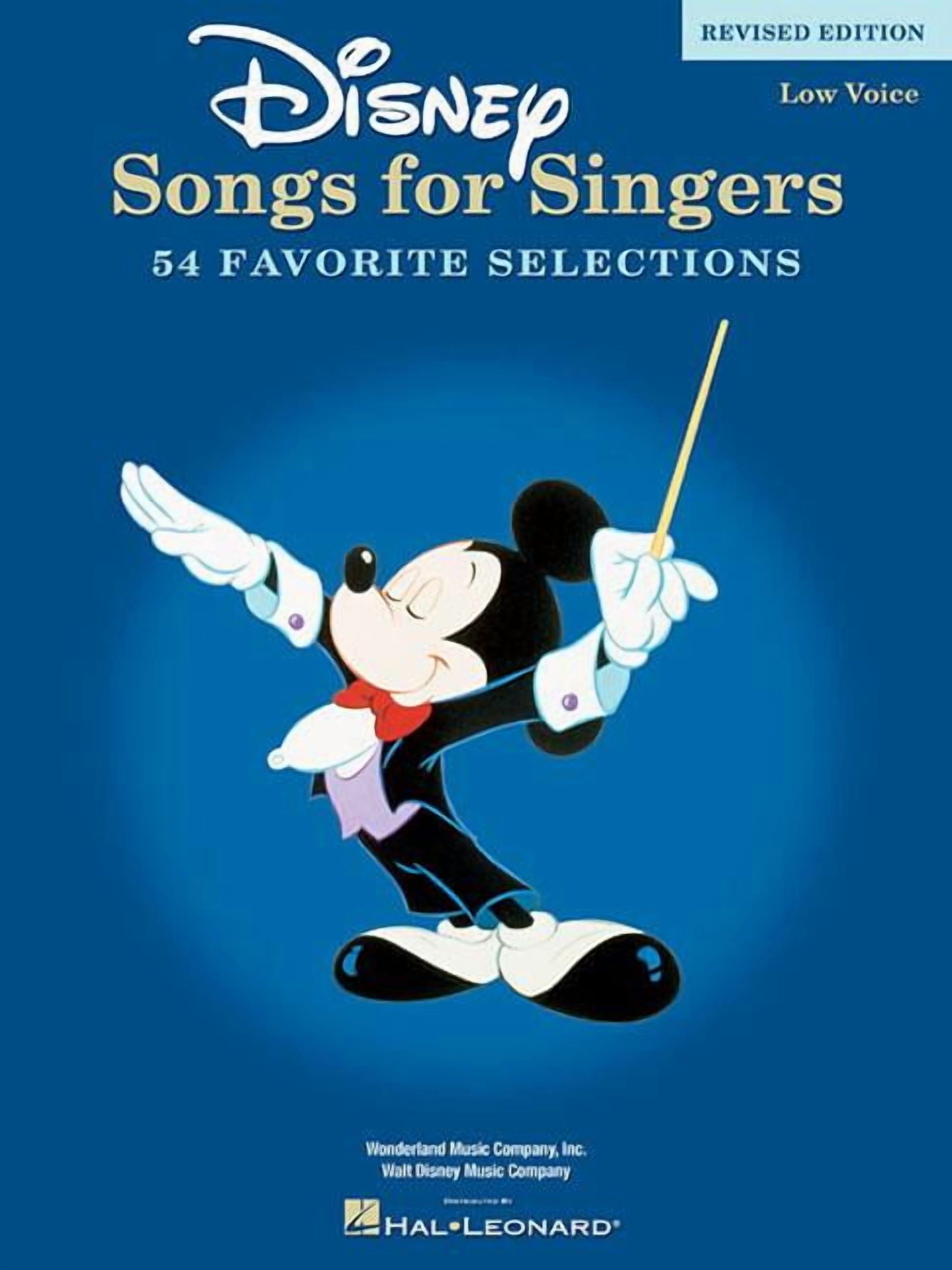 Disney Songs for Singers Edition: Low Voice, (Paperback) - Walmart.com
