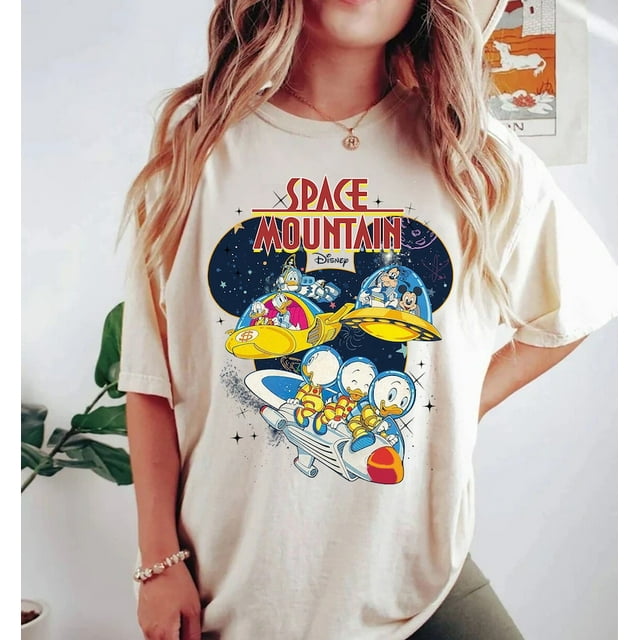 Disney Space Astronauts Comfort Color Shirt, 90's Space Mountain Shirt ...