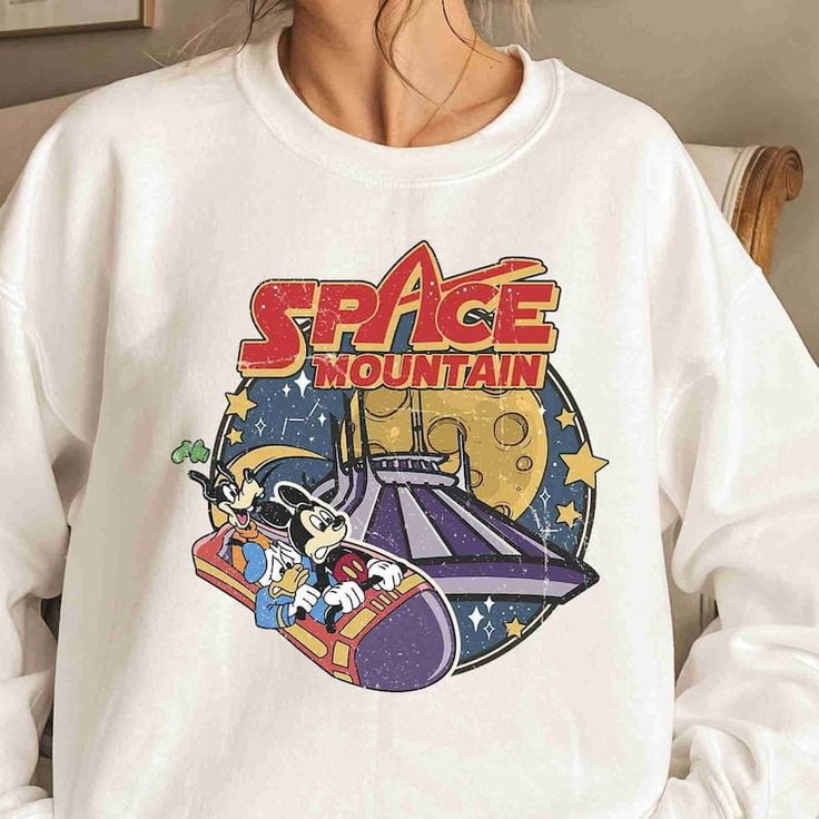 Disney Space Astronauts Sweater | 90s Space Mountain Retro Sweatshirt ...