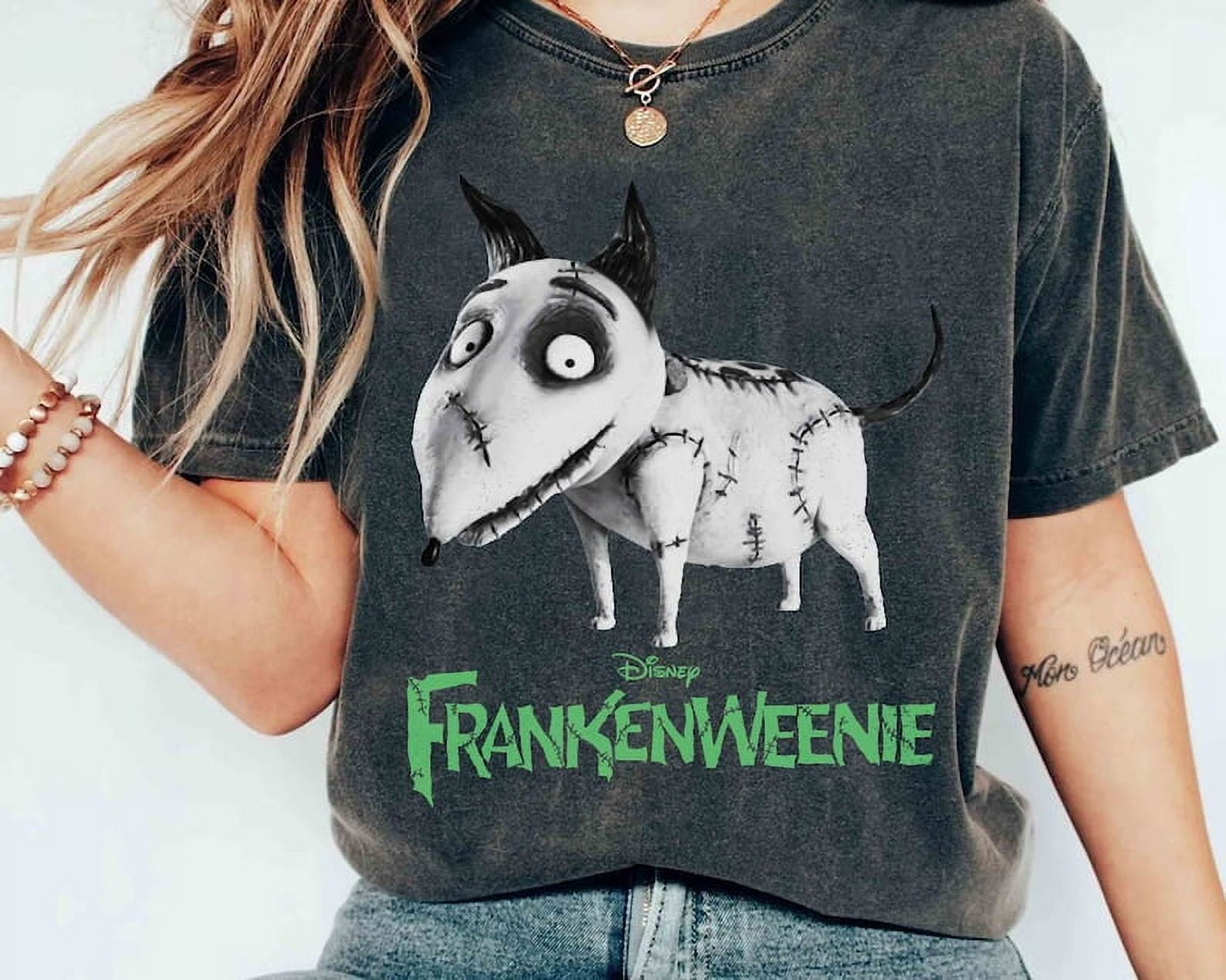 Disney Sparky Frankenstein Dog Portrait Halloween Shirt, Mickey's Not ...