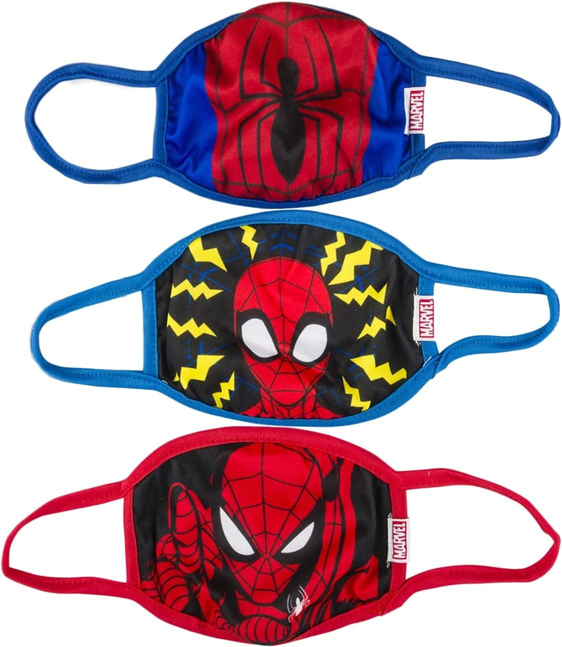 Disney Spider-Man Marvel Kids Cloth Face Masks Ages 4 to 8 Cotton Pack ...