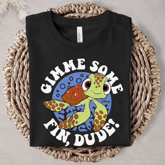 Disney Squirt The Turtle T-Shirt, Finding Nemo - Gimme Some Fin Dude! T ...