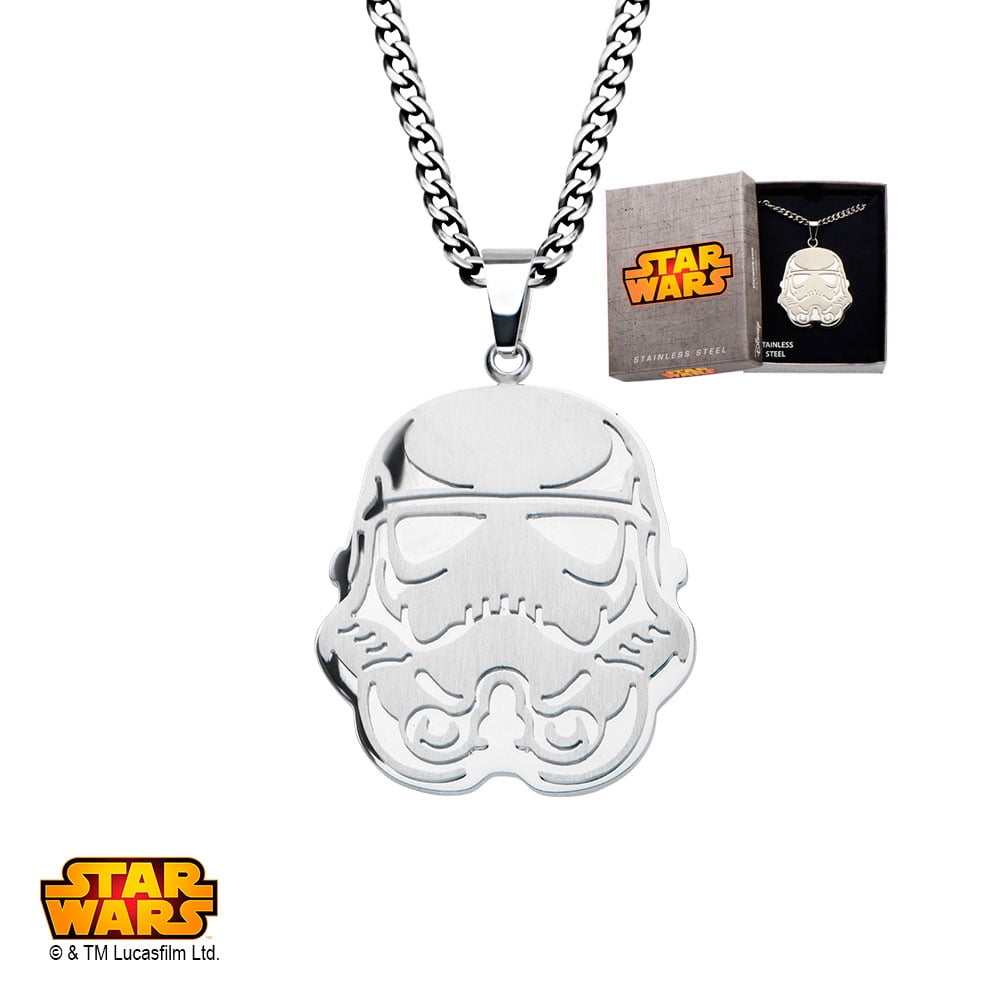 Disney Stainless Steel Stormtrooper Pendant, 24 - Walmart.com