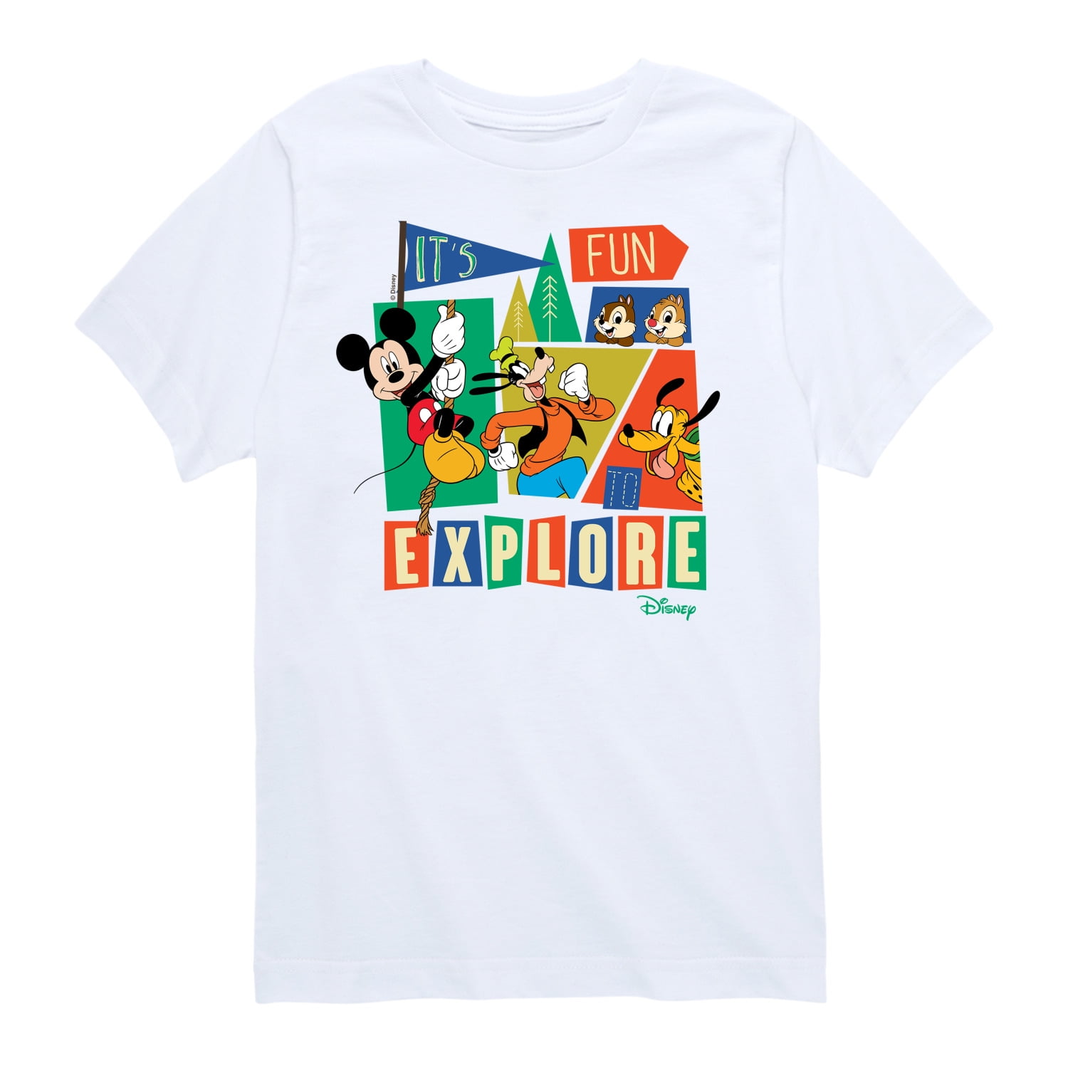 Disney Standard - Its Fun To Explore - Toddler & Youth Short Sleeve ...