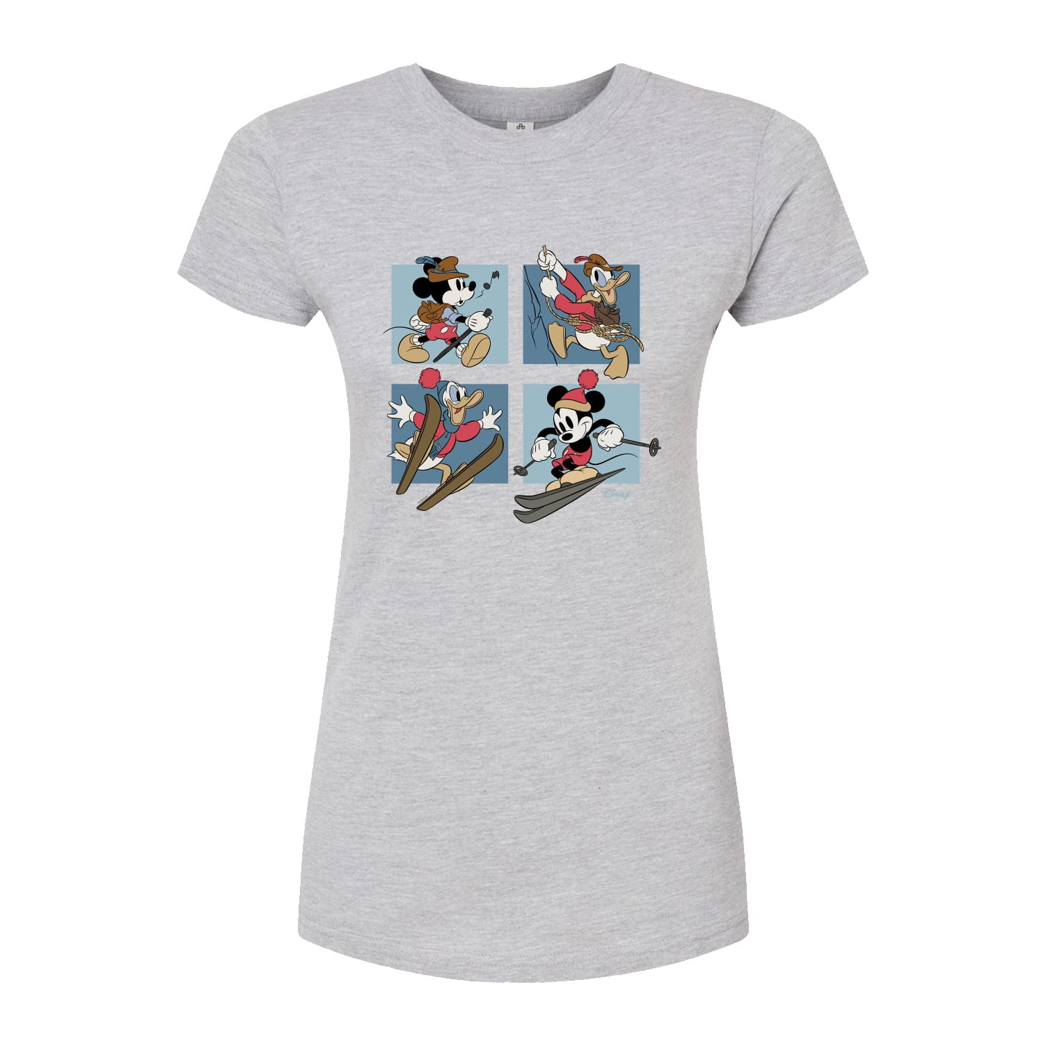 Disney Standard - Mickey And Donald Alpine - Juniors Fitted Graphic T ...