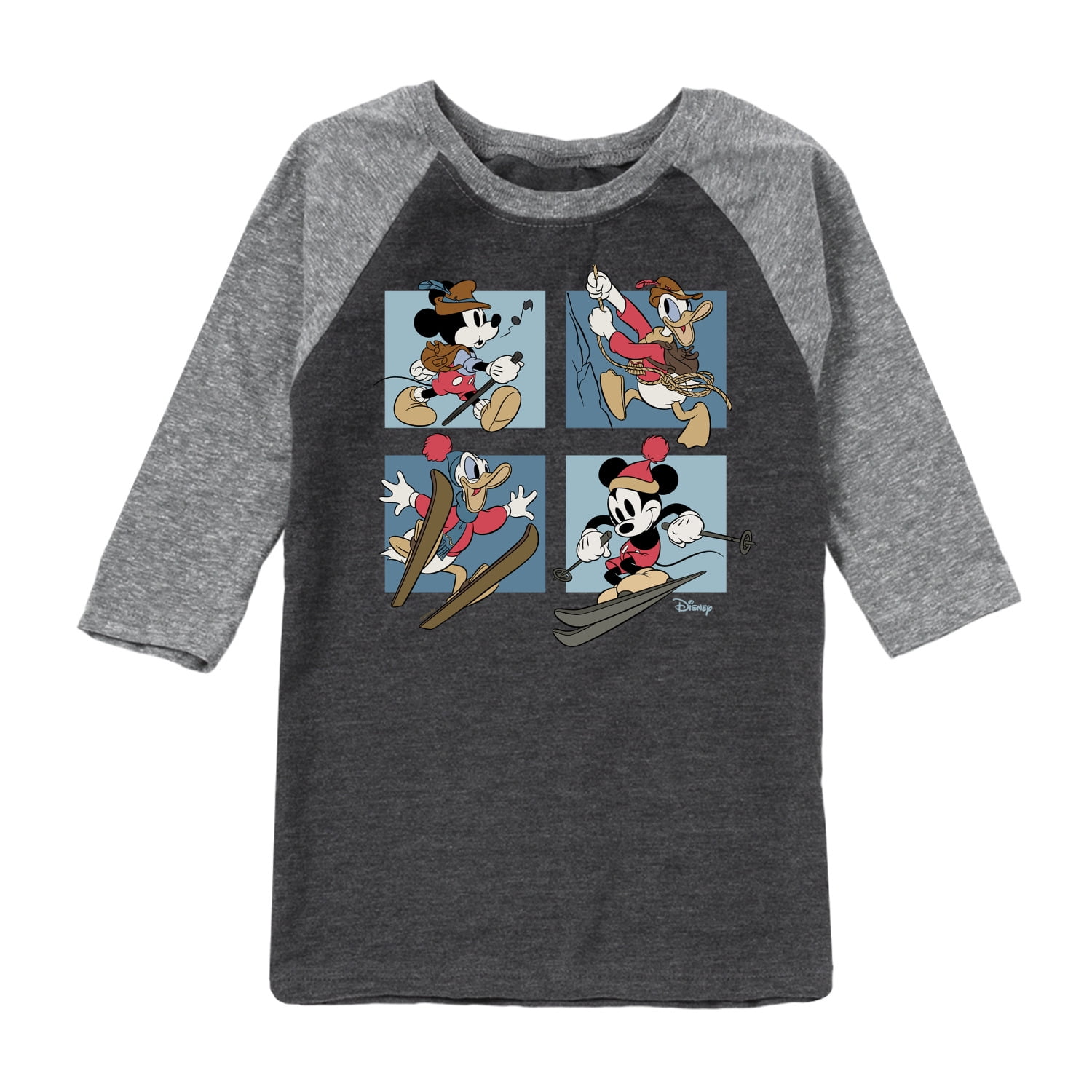 Disney Standard - Mickey And Donald Alpine - Toddler & Youth Raglan ...