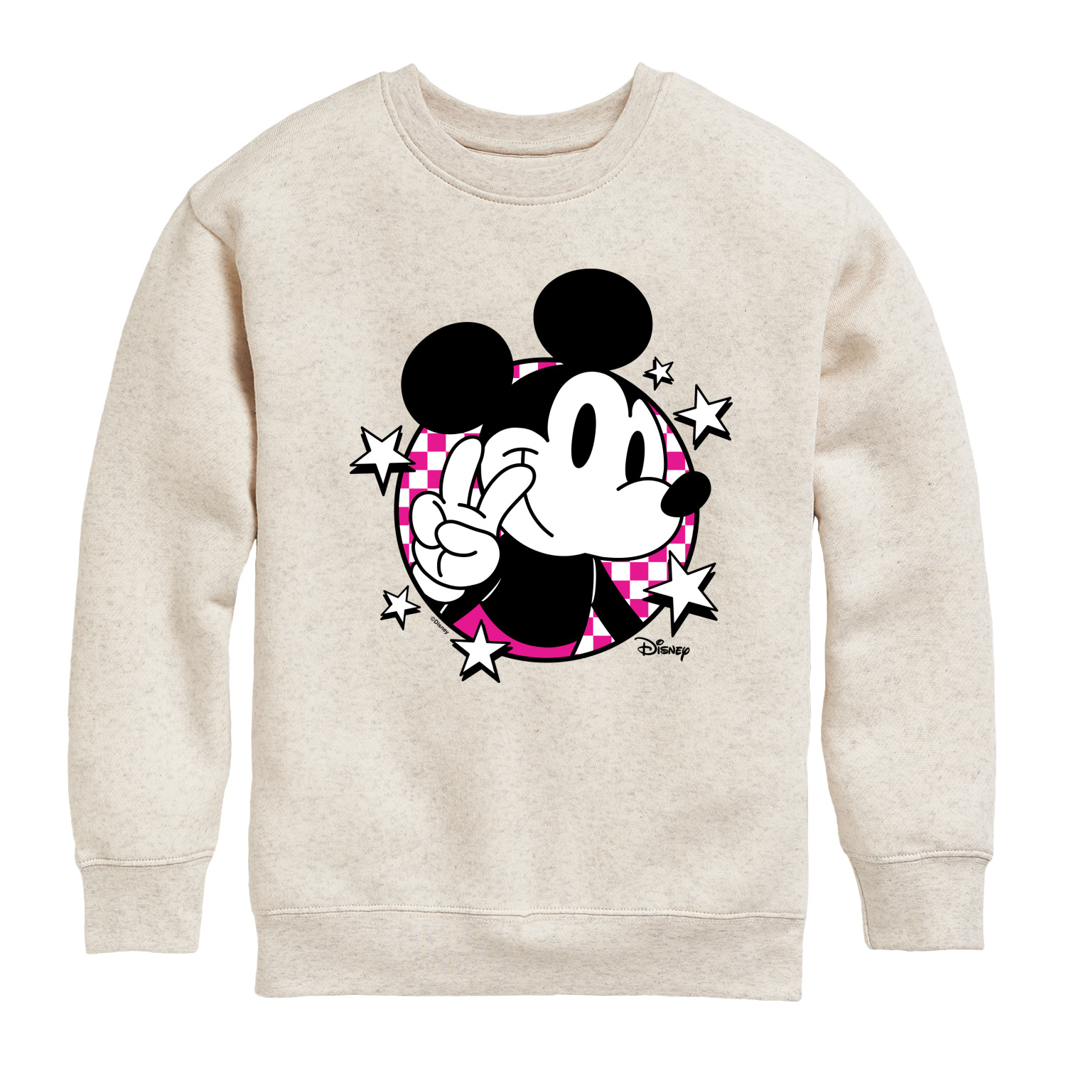 Disney Standard - Mickey & Friends - Peace Sign - Checkered Background ...