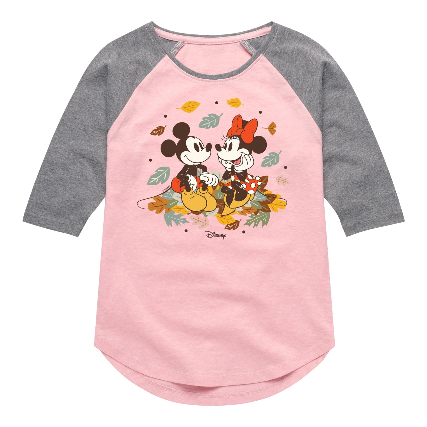 Disney - Mickey Minnie Leaf Pile - Toddler & Youth Girls Fleece Dress ...