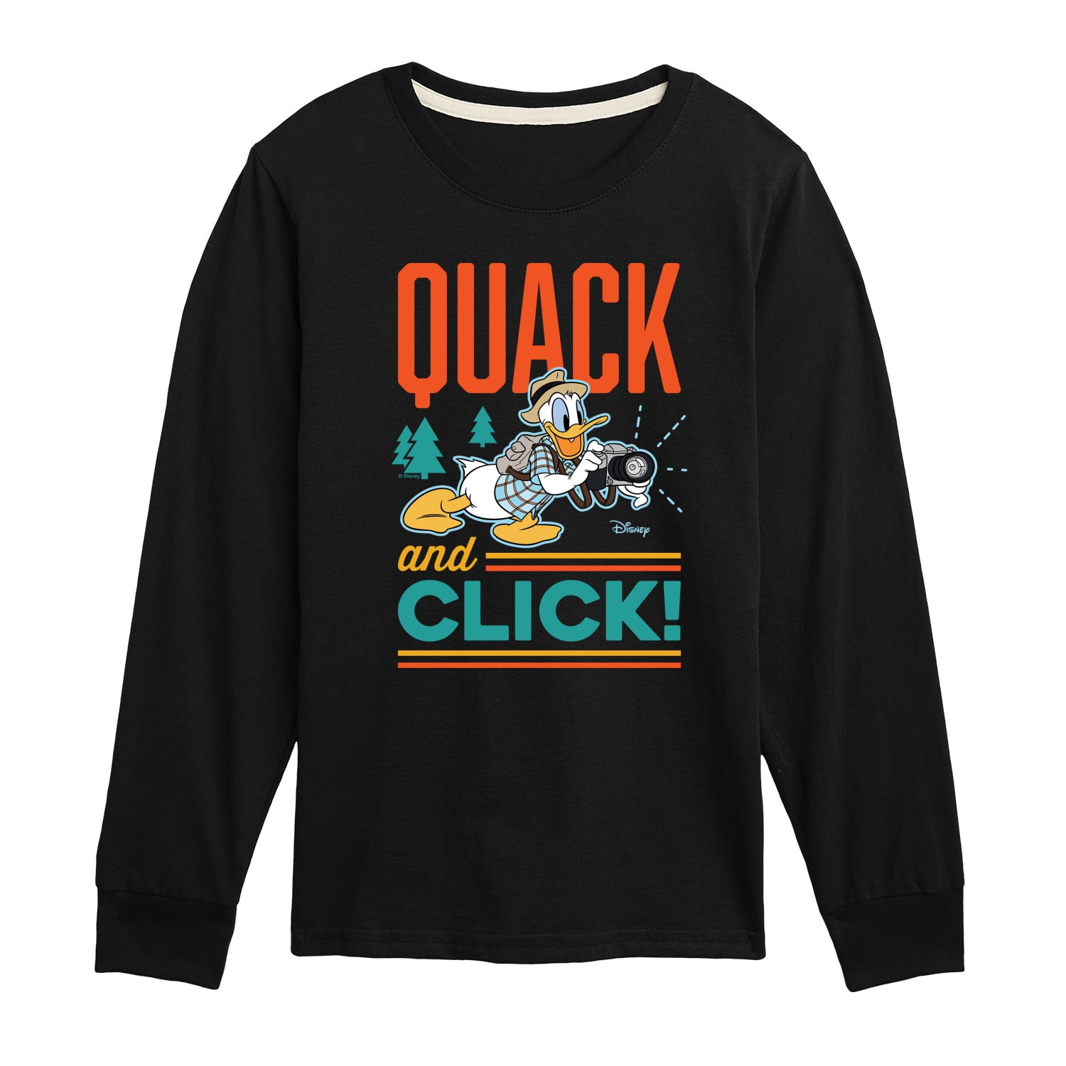 Disney Standard - Quack And Click - Toddler & Youth Long Sleeve Graphic ...