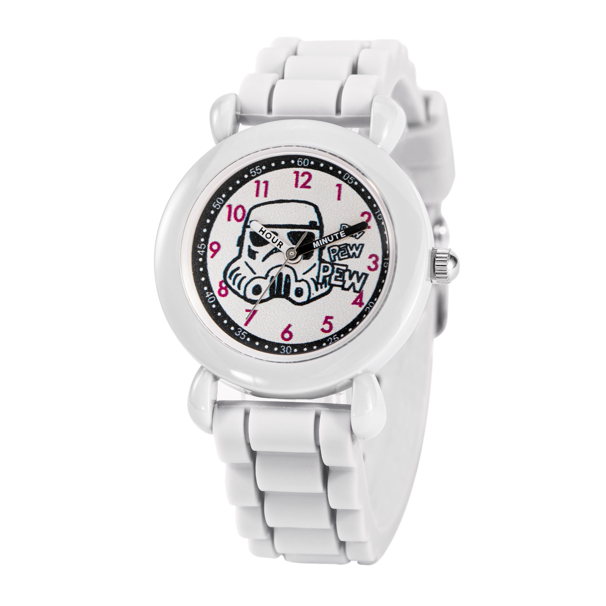 Disney Star Wars Boys' White Plastic Watch, 1-Pack - Walmart.com