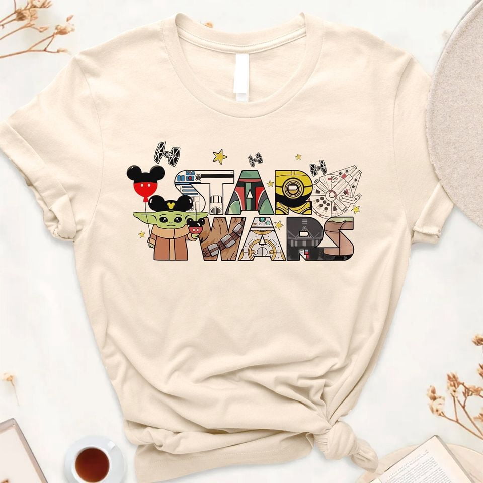 Disney Star Wars Mickey And Baby Yoda Teet Disney Family Teet Shirt ...
