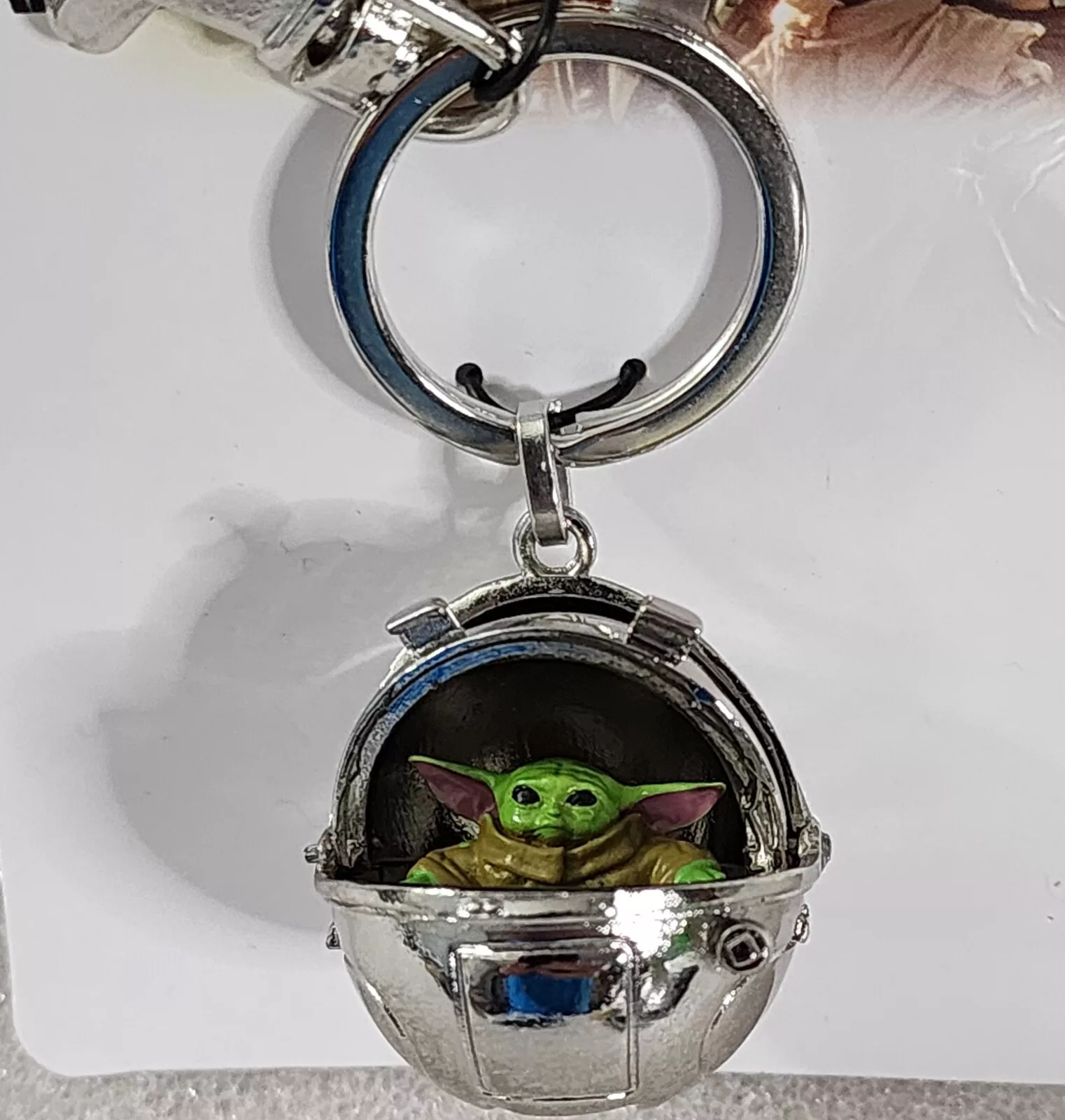 Disney Star Wars The Mandalorian Grogu in Pram Figural Keychain ...