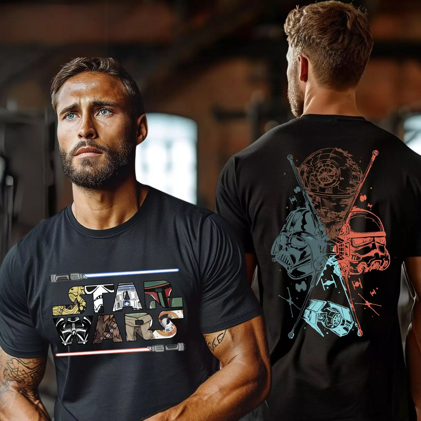 Disney Star Wars Two Sided T-Shirt, Star Wars Shirt, Darth Vader Shirt ...