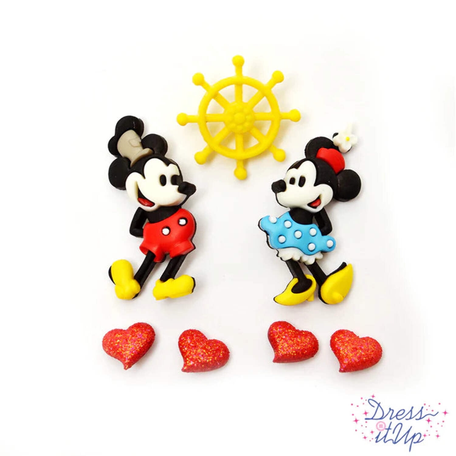Disney Steamboat Mickey Buttons - Walmart.com