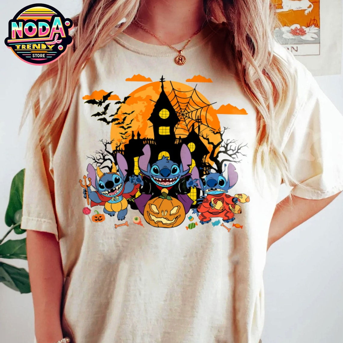Disney Sti Tch Halloween Costume Shirt Mickeys Not So Scary Halloween