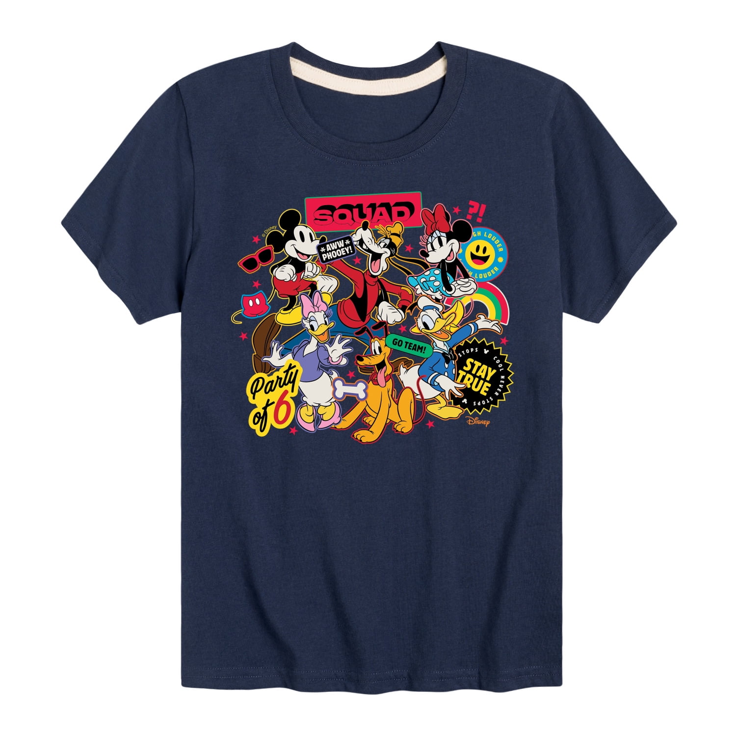 Disney - Sticker Group - Youth Short Sleeve Graphic T-Shirt - Walmart.com