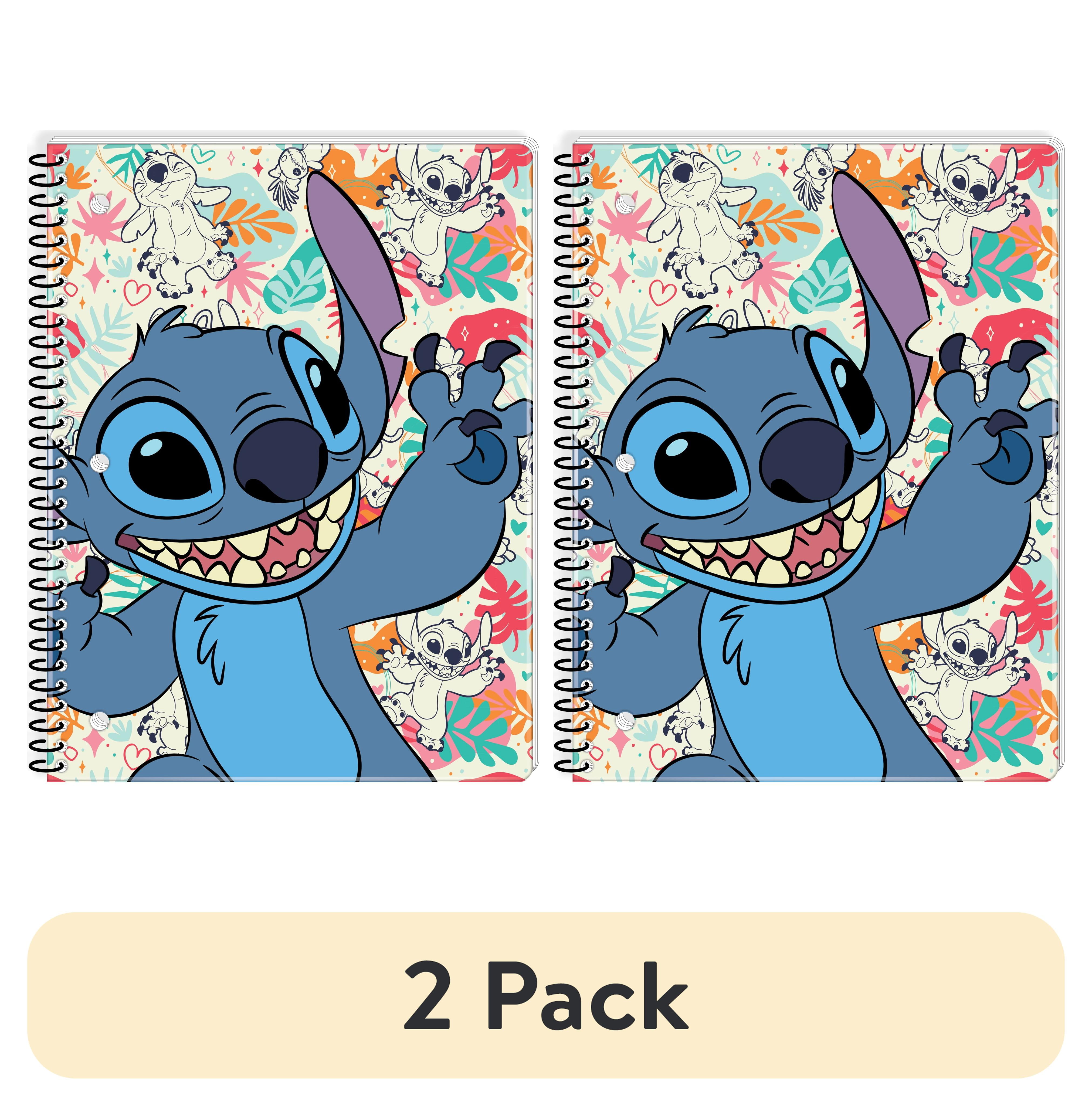 (2 pack) Disney Stitch 1-Subject Spiral Notebook, Wide Ruled, 80 Sheets ...