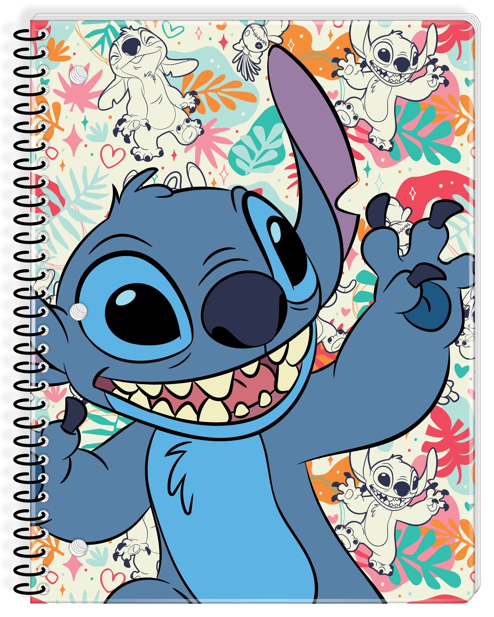 Disney Stitch 1-Subject Spiral Notebook, Wide Ruled, 80 Sheets, Multi ...