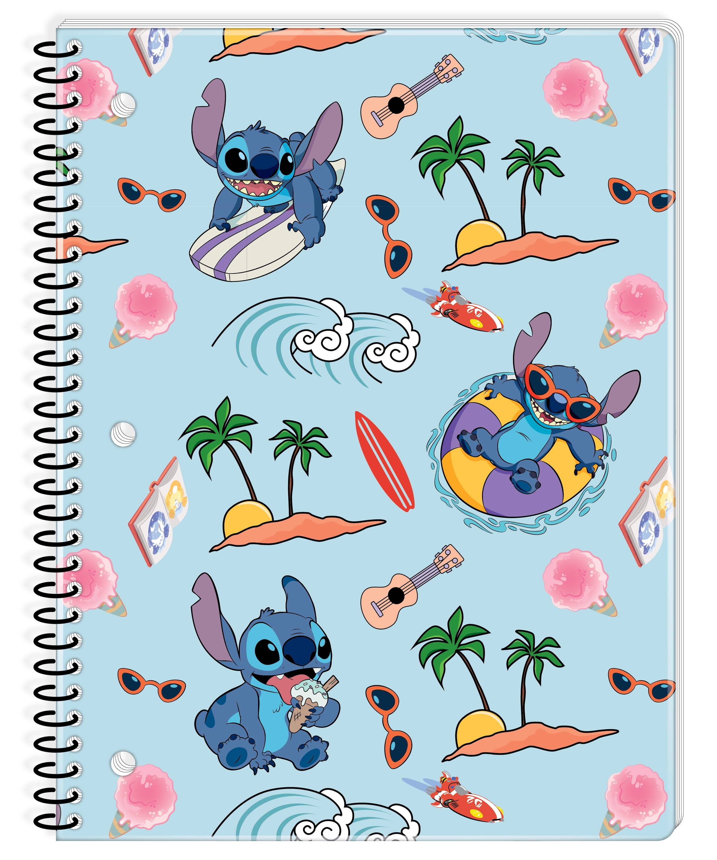 Disney Stitch 1-Subject Spiral Notebook, Wide Ruled, 80 Sheets, for ...