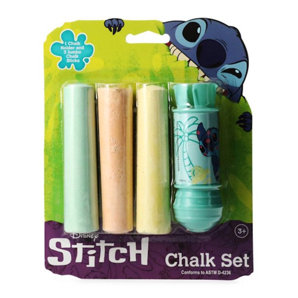 Disney Stitch 4 pc Jumbo Chalk Set - Walmart Business Supplies