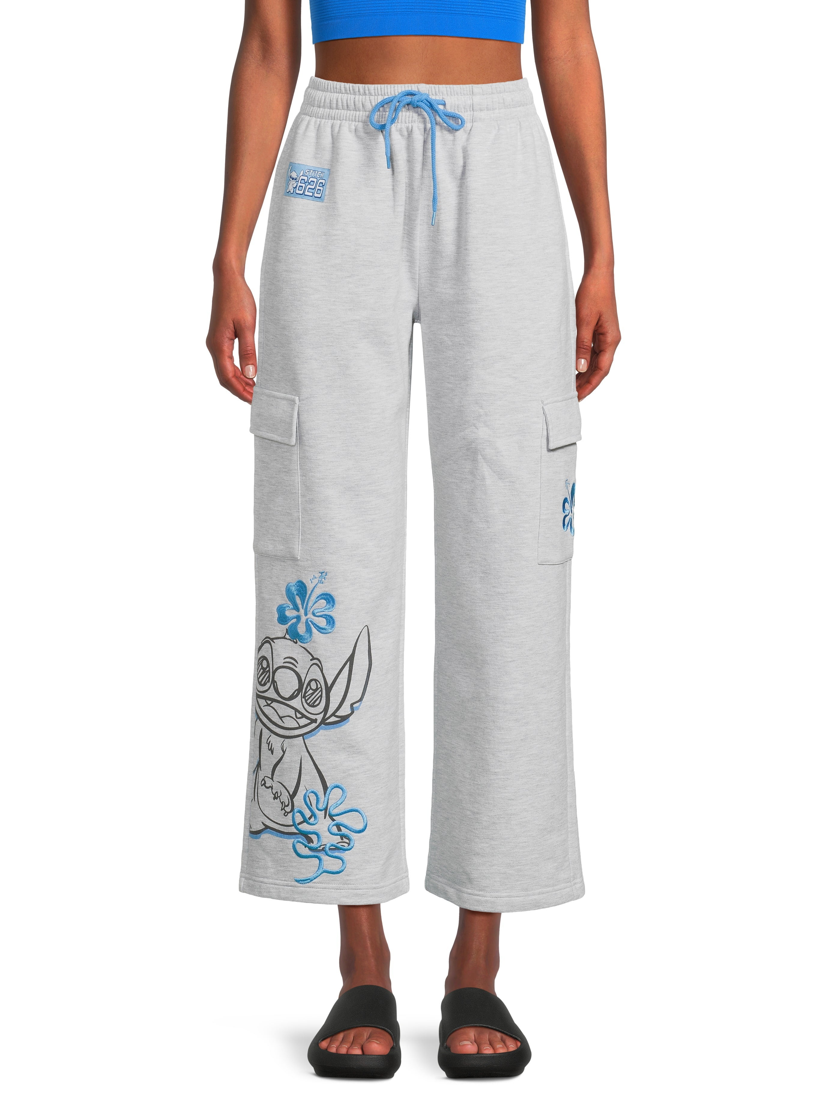 Disney Stitch Women's Embellished Cargo Joggers - Walmart.com