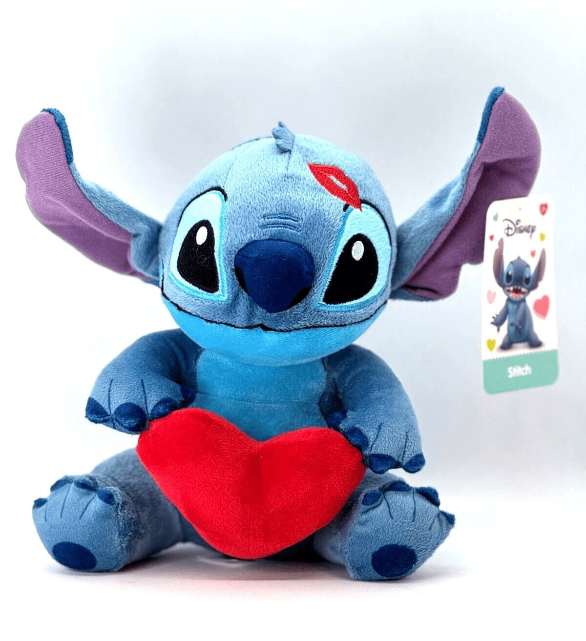 Disney Stitch 8” Valentine's Day Love Plush - Stuffed Animal with Heart ...