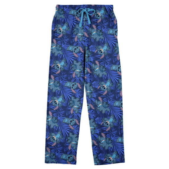 Disney Stitch All-Over Character Print Men's Blue Sleep Pajama Pants ...