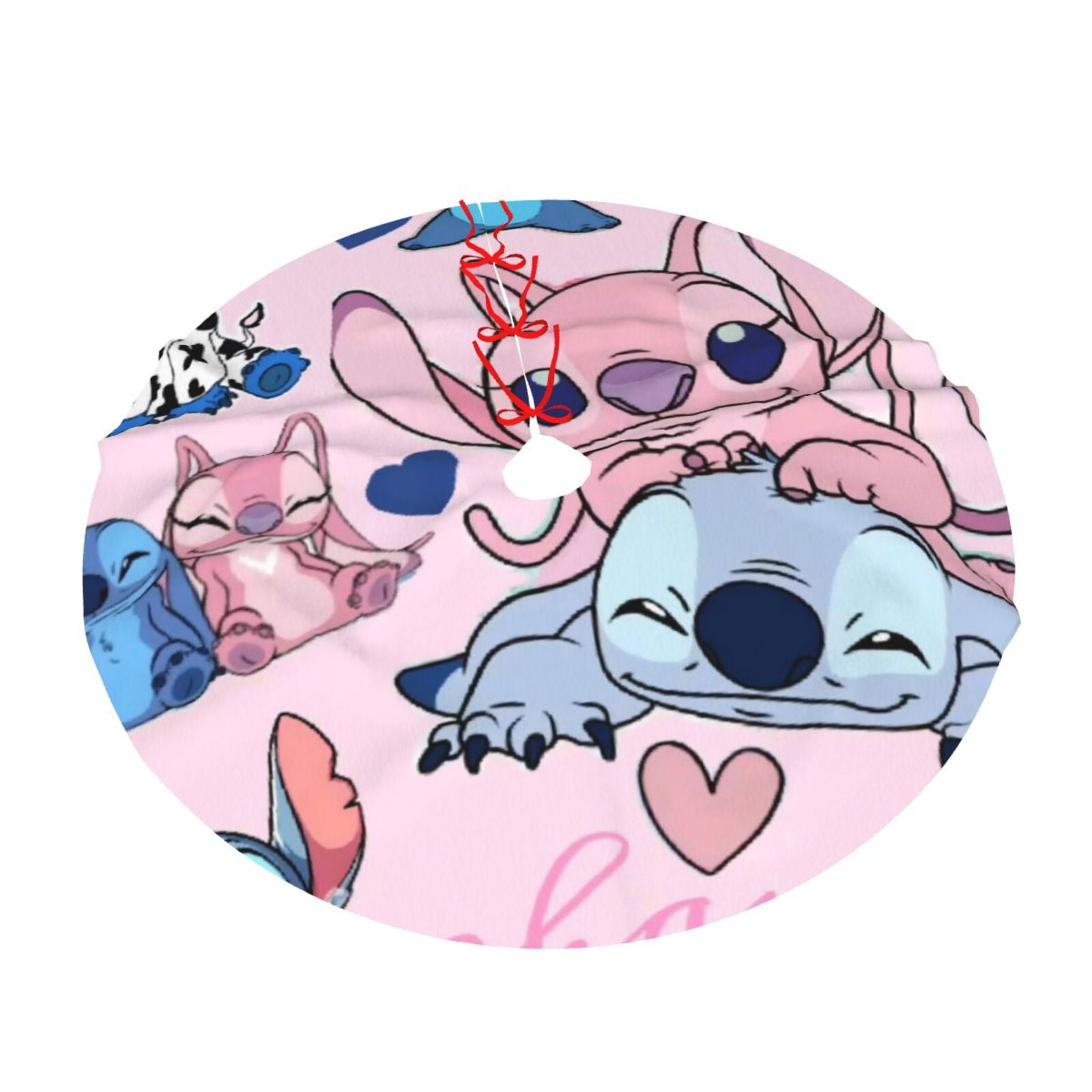 Disney&Stitch And Angel Christmas Tree Skirt,Disney&Stitch And Angel ...