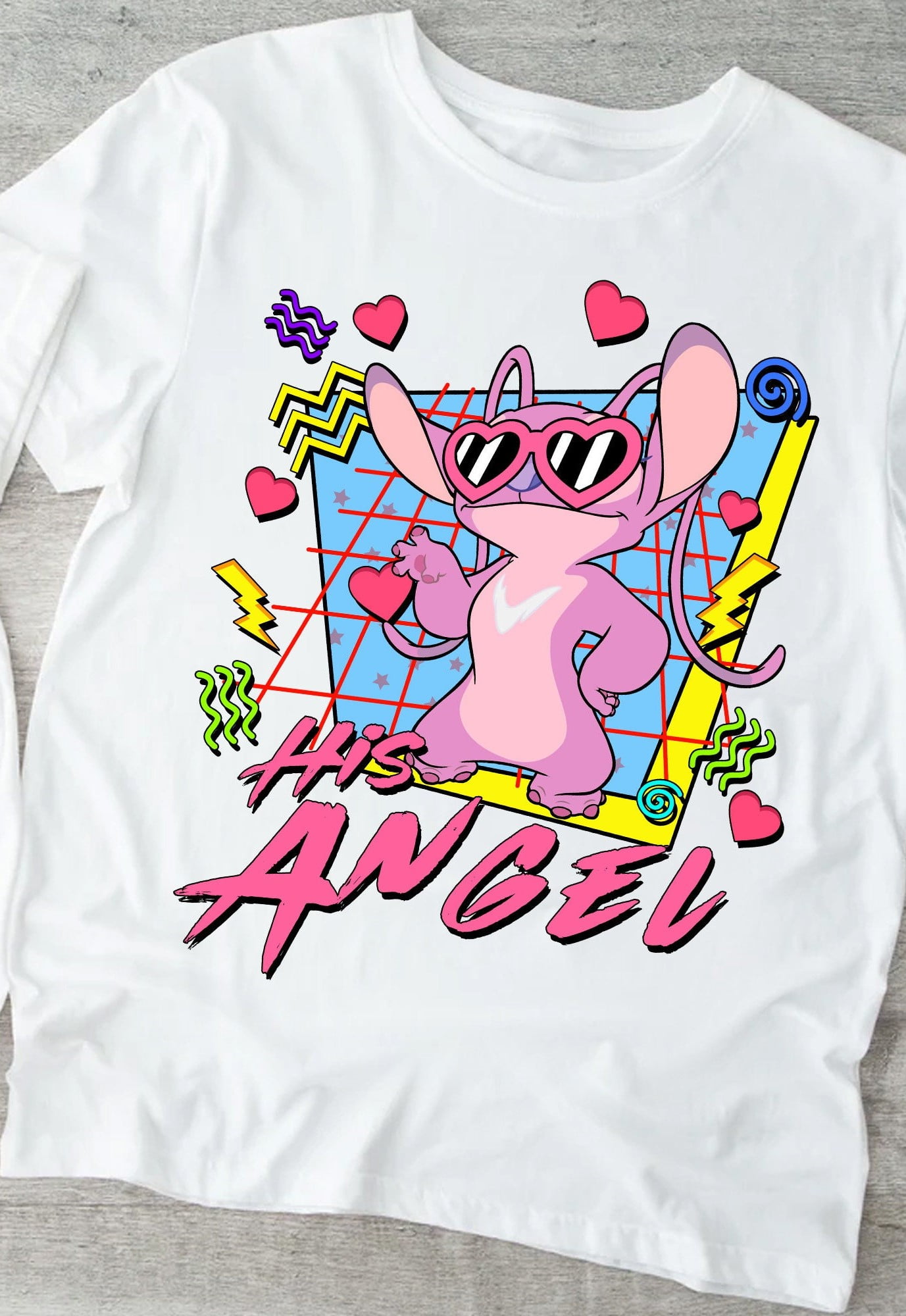 Disney Stitch And Angel Valentine Couple Shirt Lilo And Stitch Disney ...