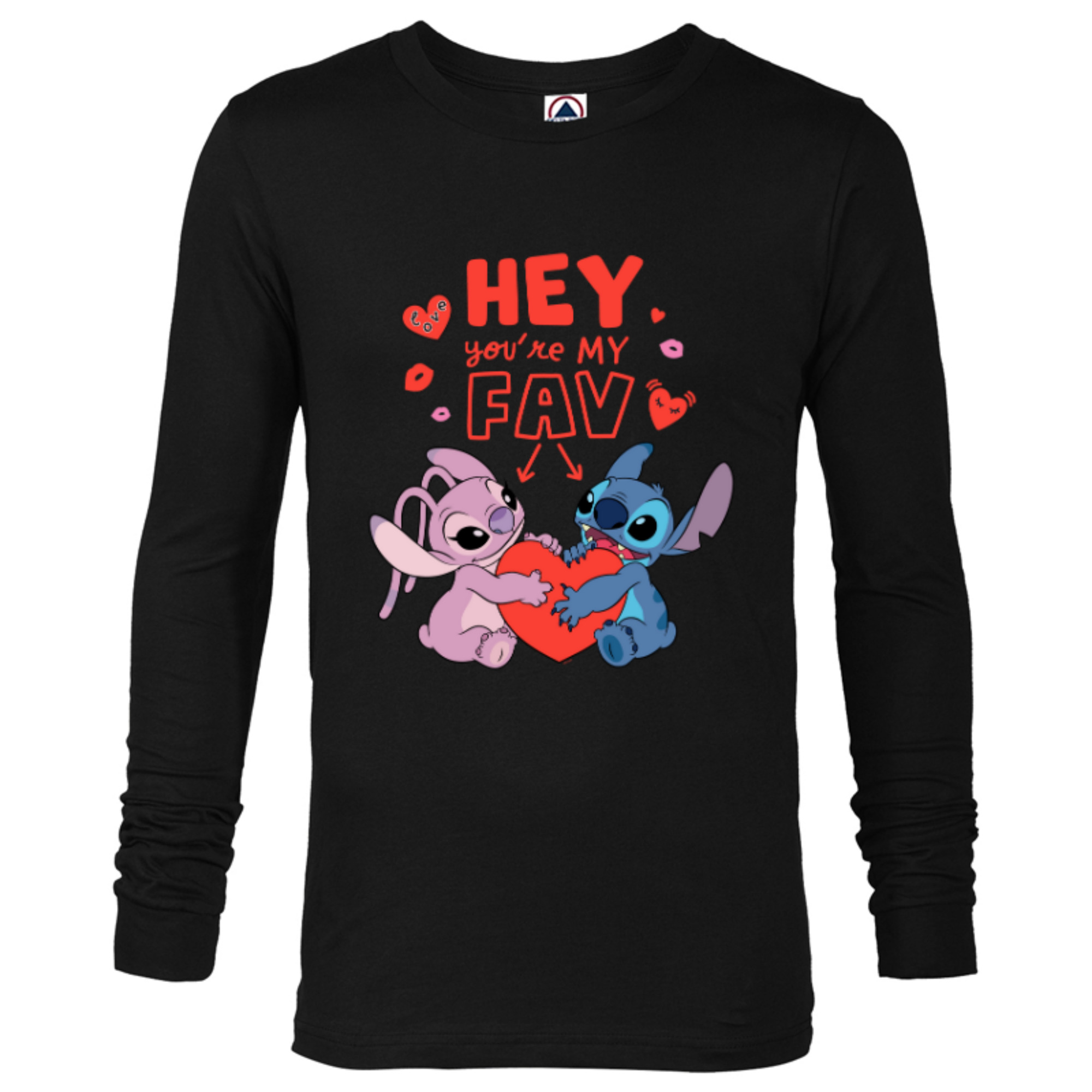 Disney Stitch & Angel Hey You’re My Fav Love Valentine’s Day - Long ...