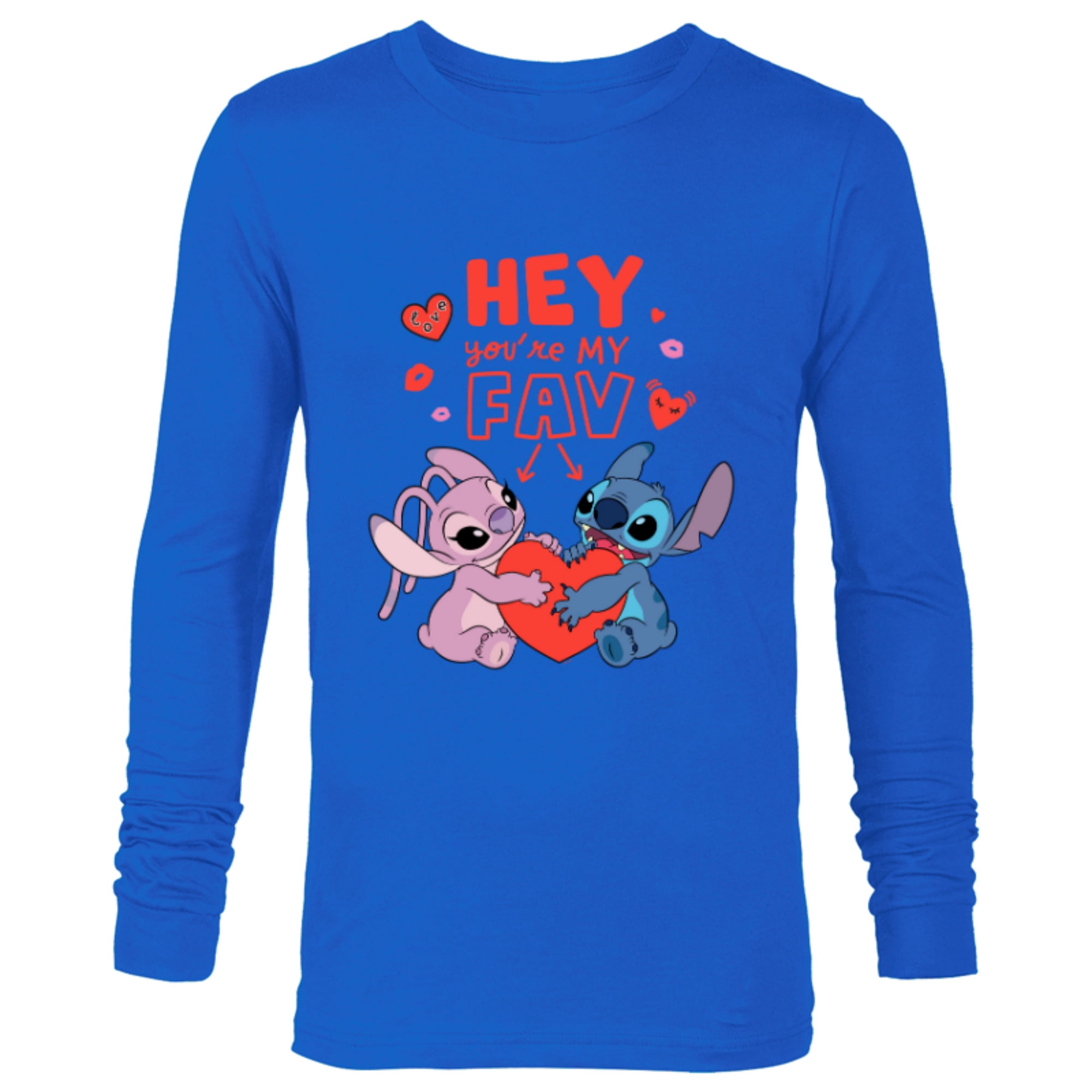 Disney Stitch & Angel Hey You’re My Fav Love Valentine’s Day - Long ...