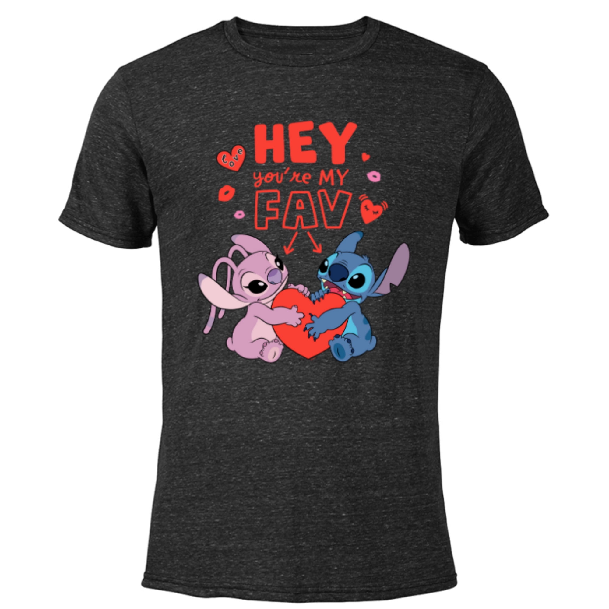 Disney Stitch & Angel Hey You’re My Fav Love Valentine’s Day - Short ...