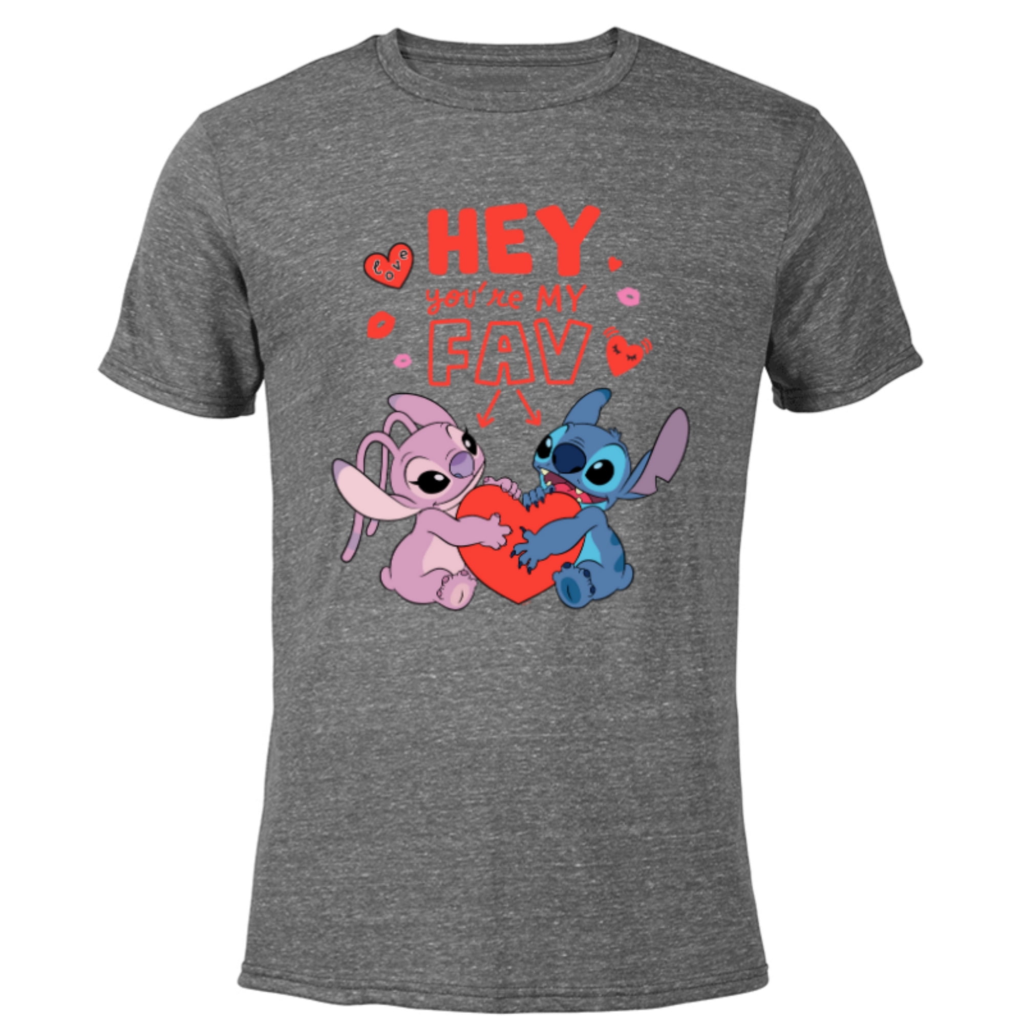 Disney Stitch & Angel Hey You’re My Fav Love Valentine’s Day - Short ...