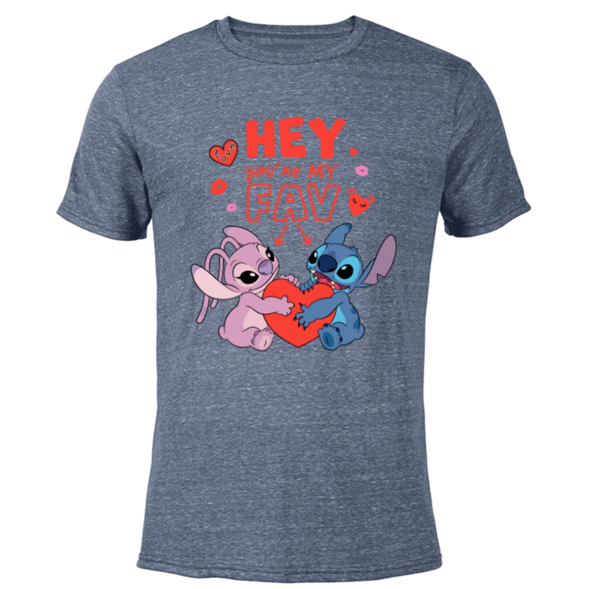 Disney Stitch & Angel Hey You’re My Fav Love Valentine’s Day - Short ...