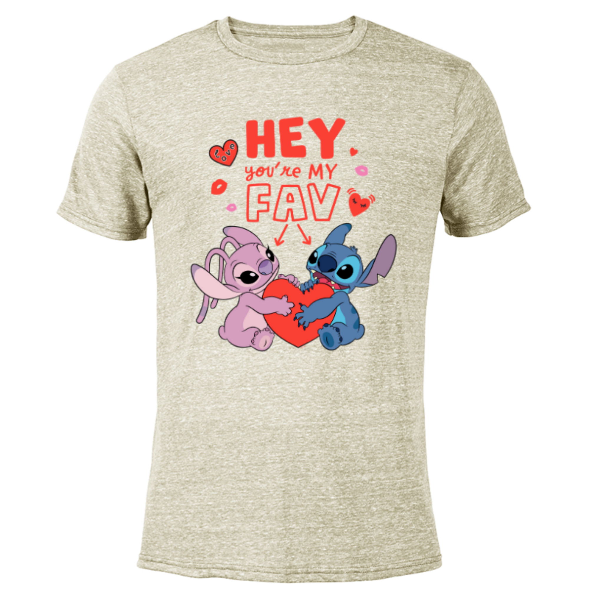 Disney Stitch & Angel Hey You’re My Fav Love Valentine’s Day - Short ...