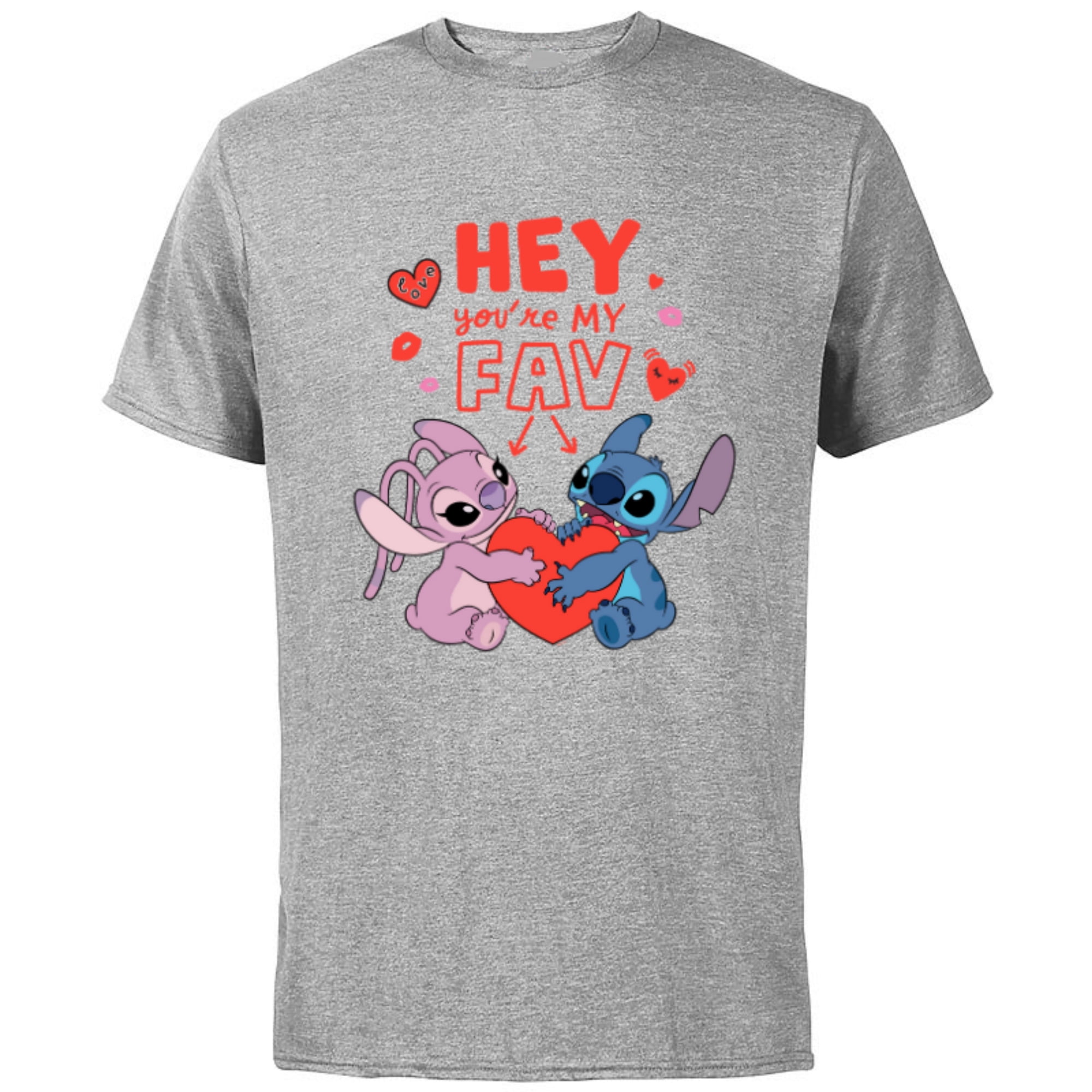 Disney Stitch & Angel Hey You’re My Fav Love Valentine’s Day - Short ...