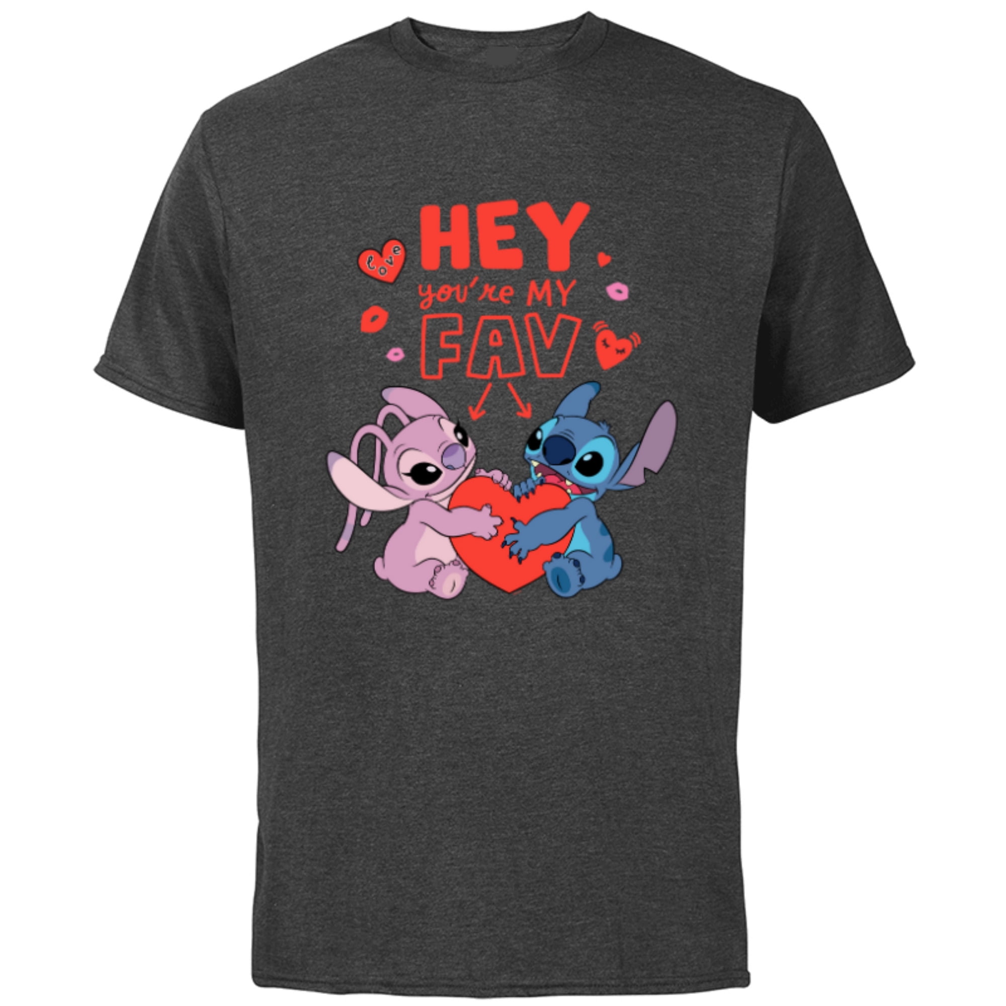 Disney Stitch & Angel Hey You’re My Fav Love Valentine’s Day - Short ...