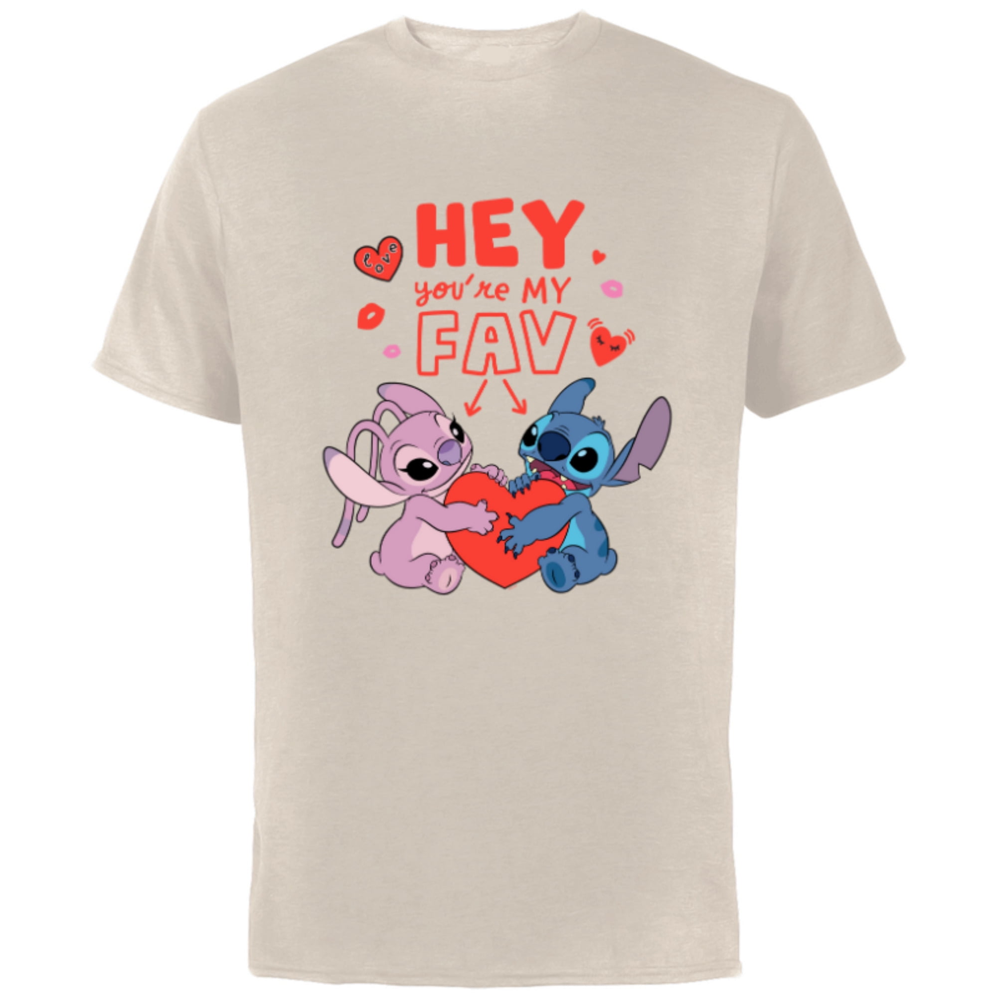 Disney Stitch & Angel Hey You’re My Fav Love Valentine’s Day - Short ...