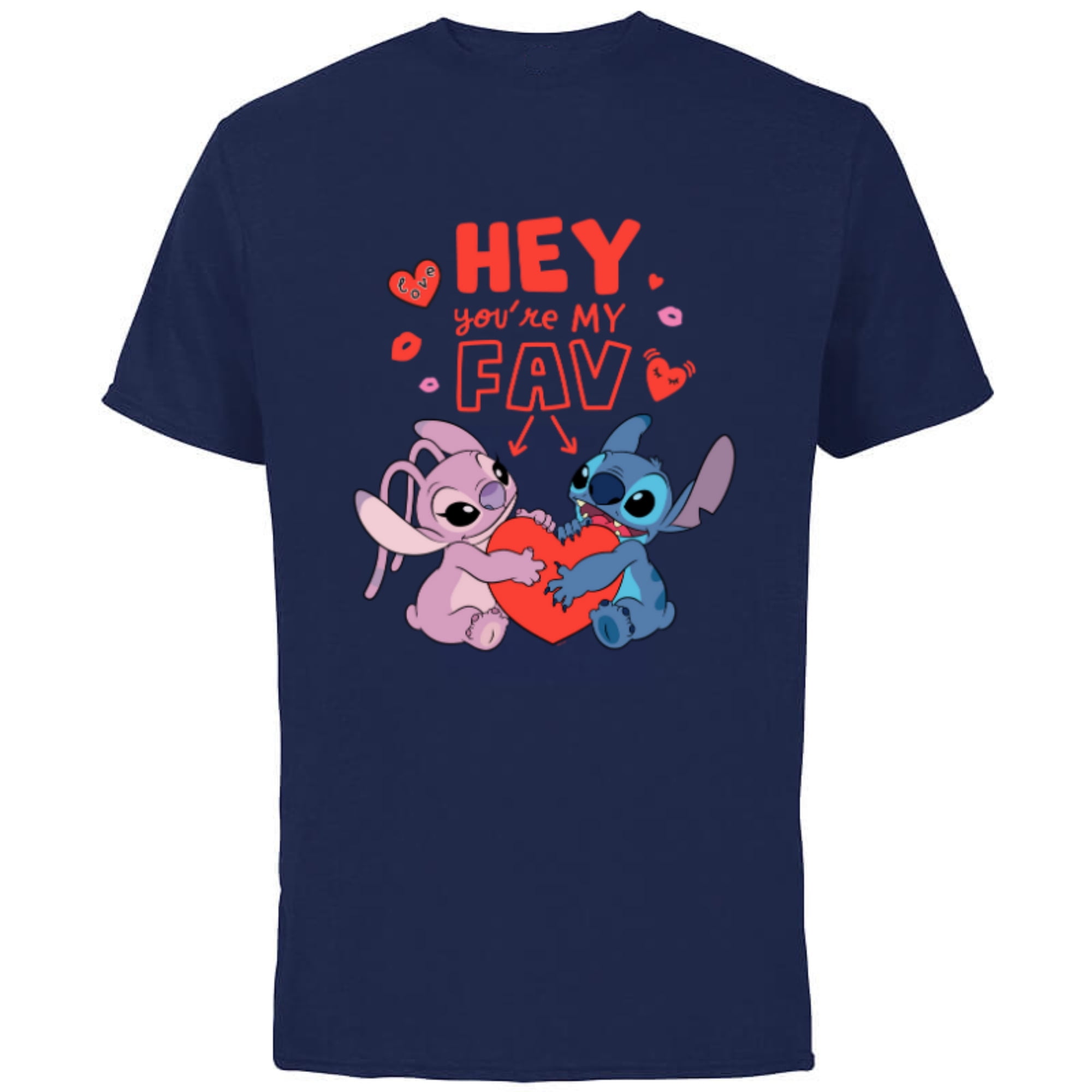 Disney Stitch & Angel Hey You’re My Fav Love Valentine’s Day - Short ...