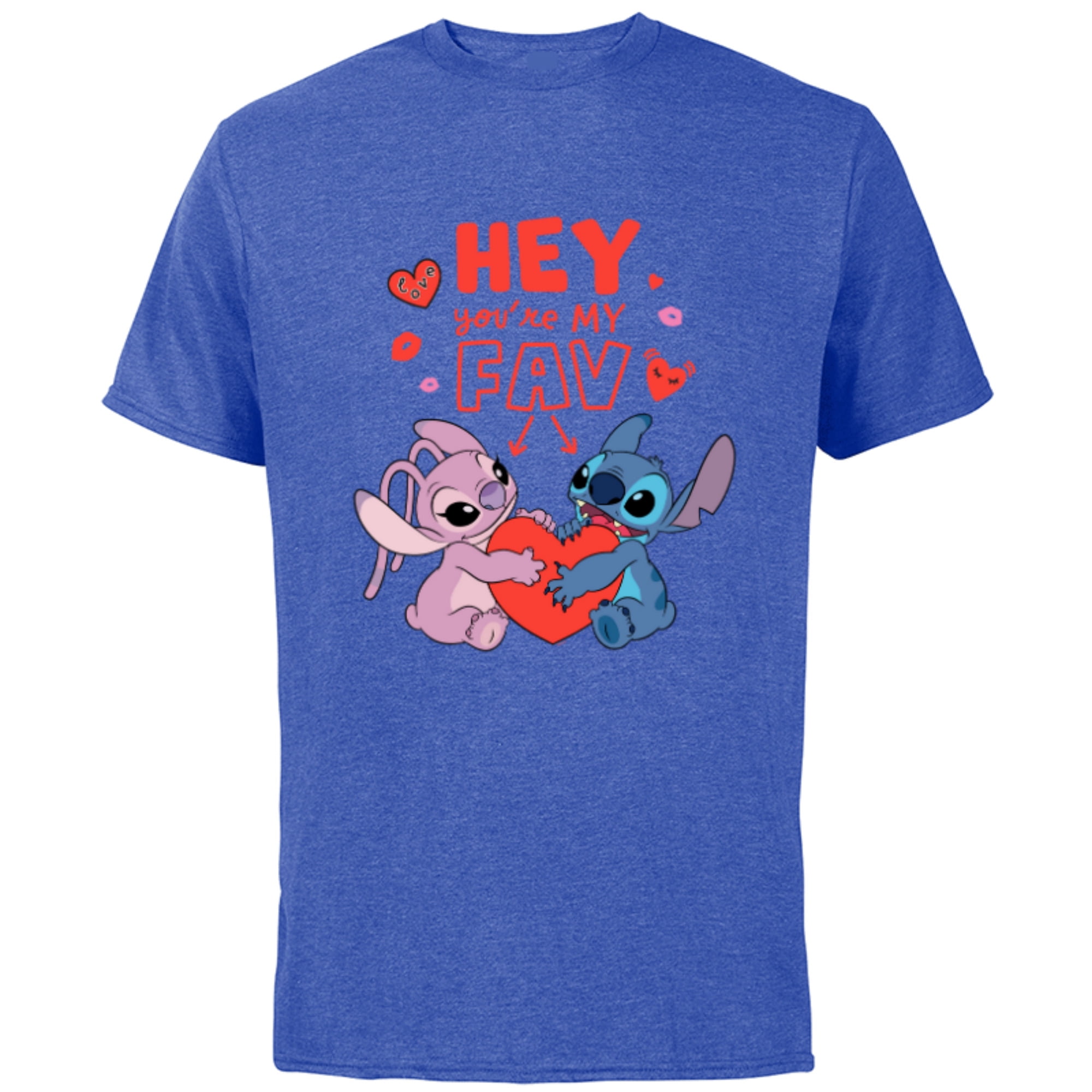 Disney Stitch & Angel Hey You’re My Fav Love Valentine’s Day - Short ...