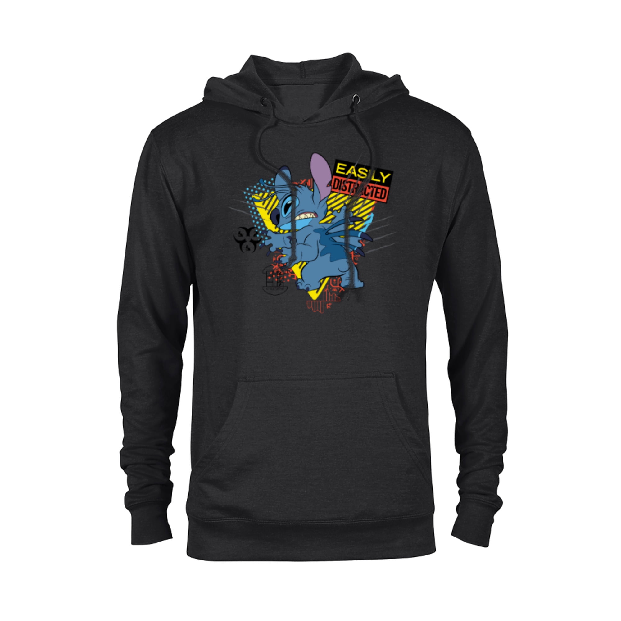 Disney Stitch Angry and Easily Distracted - Pullover Hoodie for Adults ...