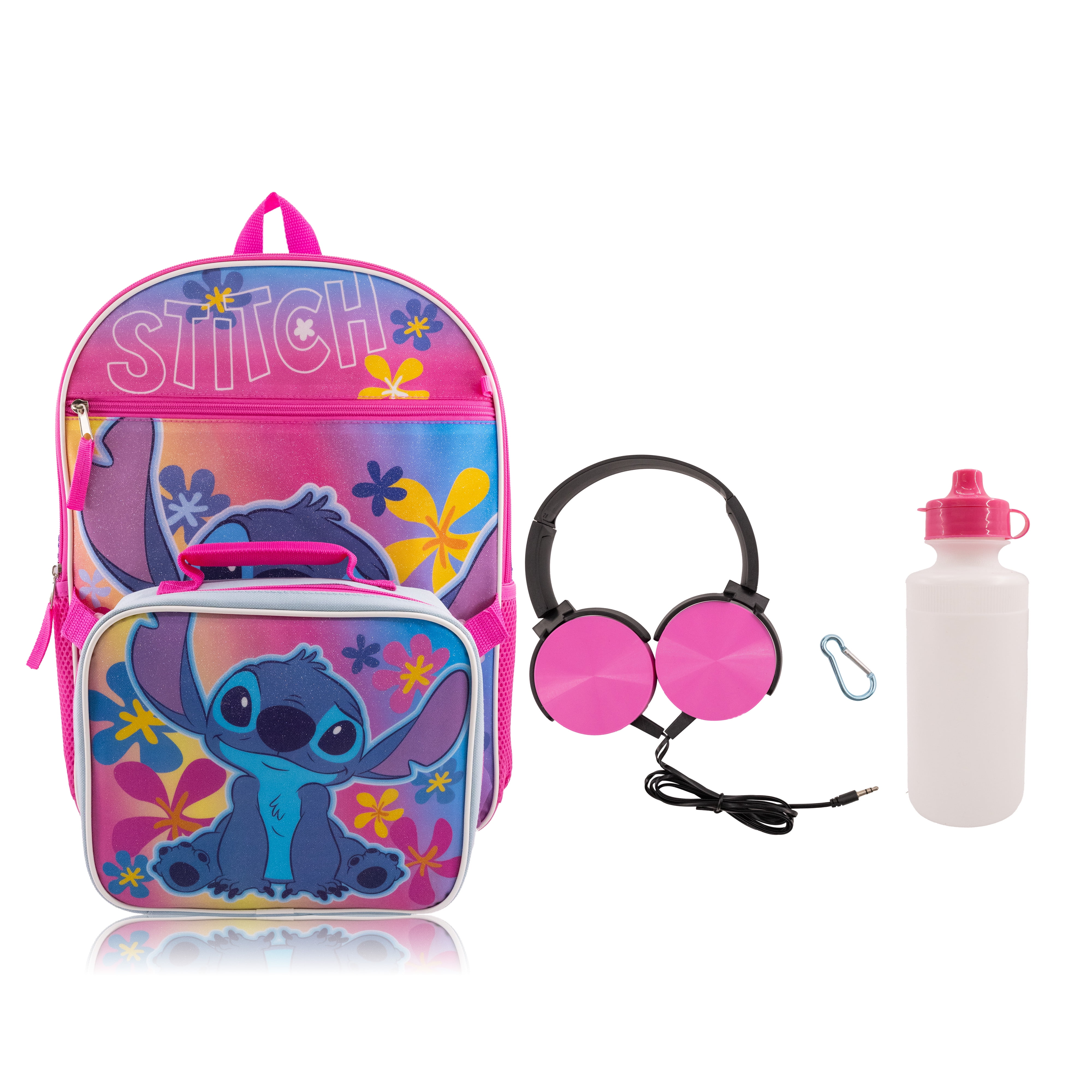 Disney Stitch Backpack With Lunch Box for Kids | Insulated Lunch Bag ...