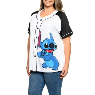 Disney Big Girls Lilo & Stitch and Angel Baseball Jersey-Classic Mesh ...