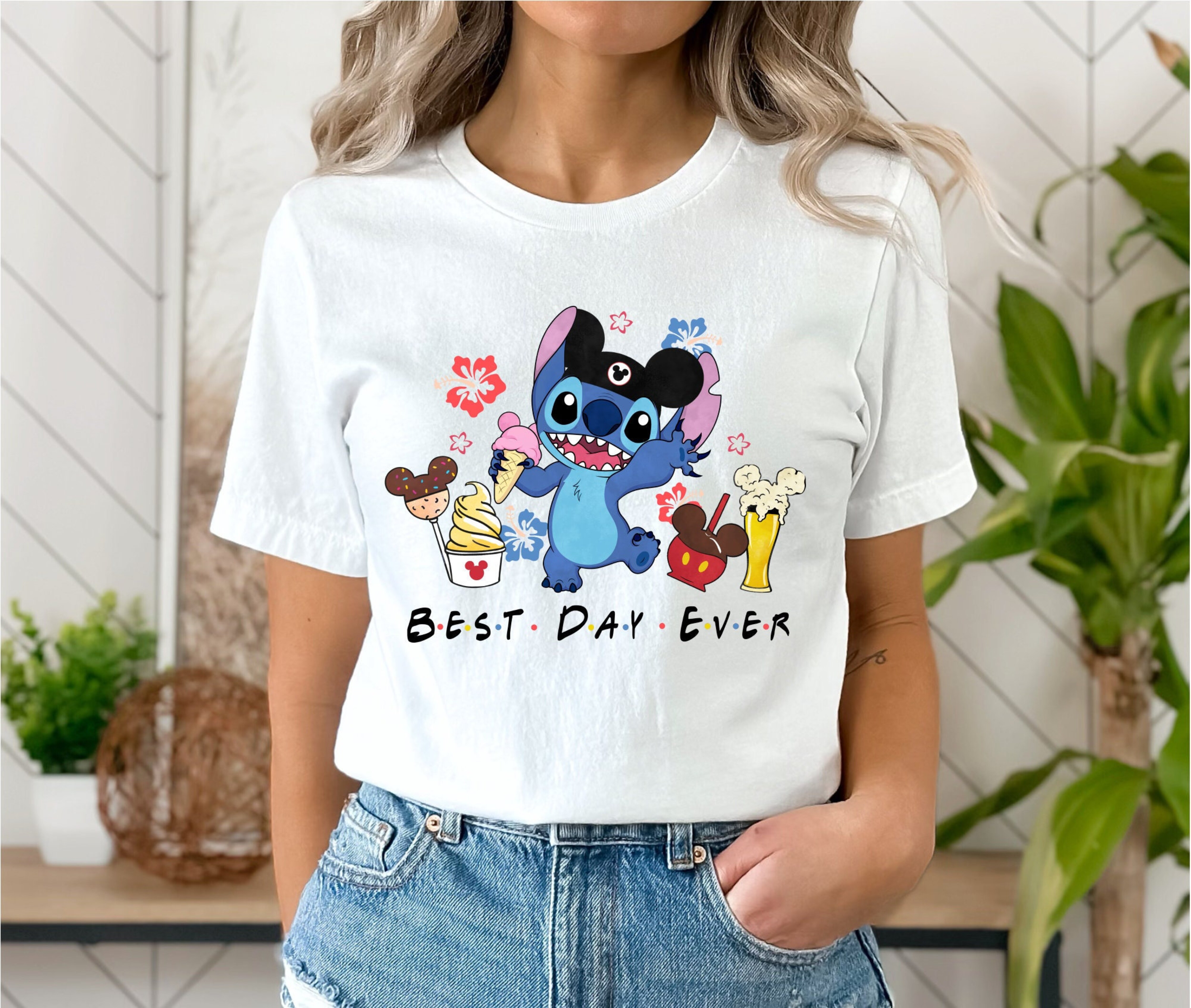 Disney Stitch Best Day Ever Shirt, Disney Stitch Shirt, Stitch Bunny ...