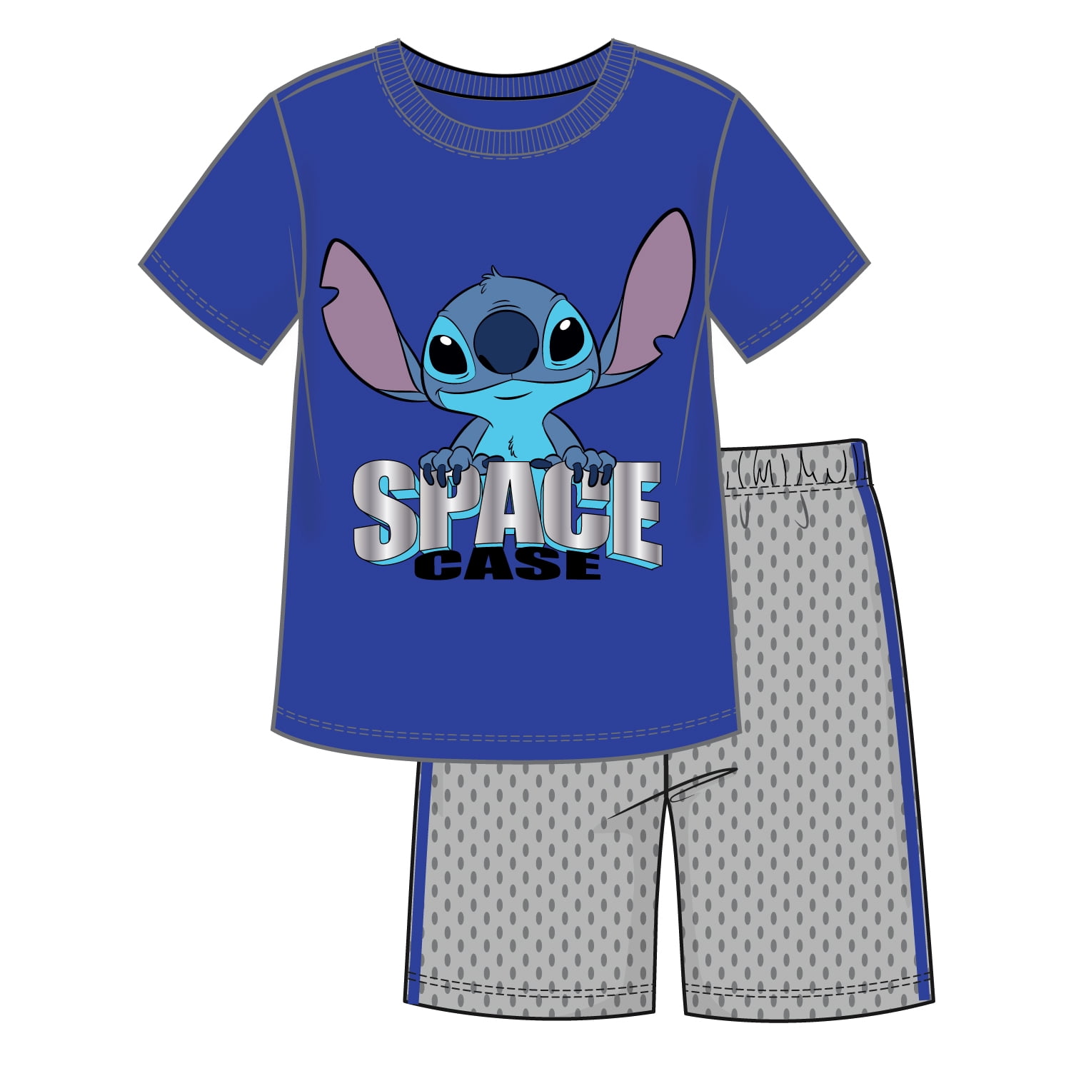 Disney Stitch Boys "Space Case" Short Set Infant - Walmart.com
