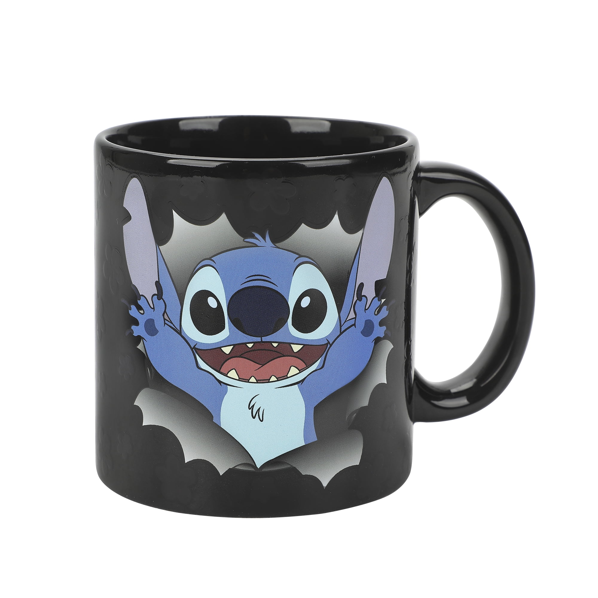 Disney Stitch Breaking Barrier 16 Oz Heat-Reactive Black Ceramic Mug ...