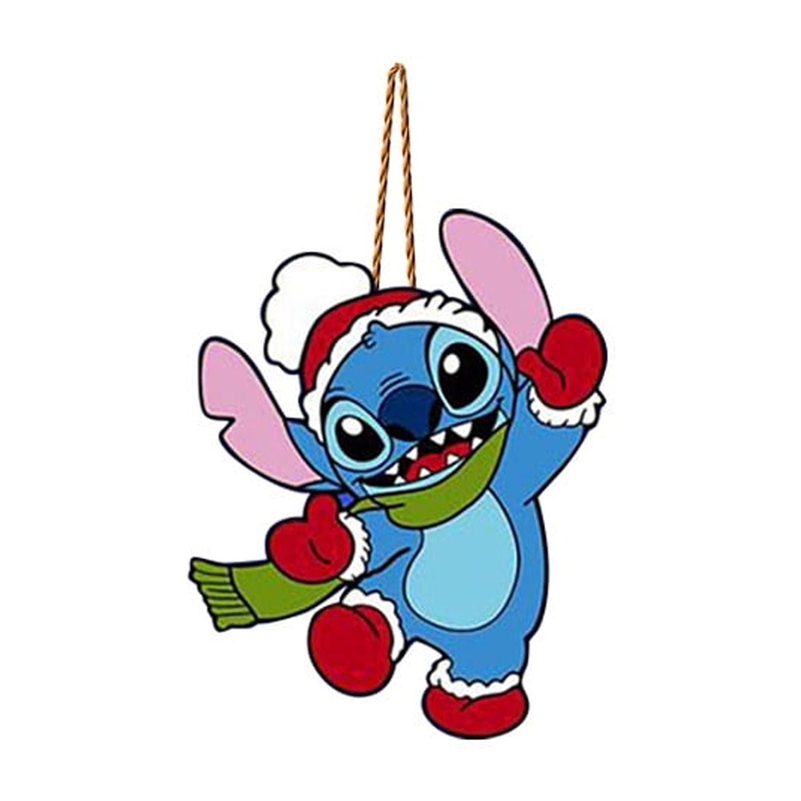 Disney - Stitch Cartoon Toys Christmas Tree Ornament with Cute Blue ...